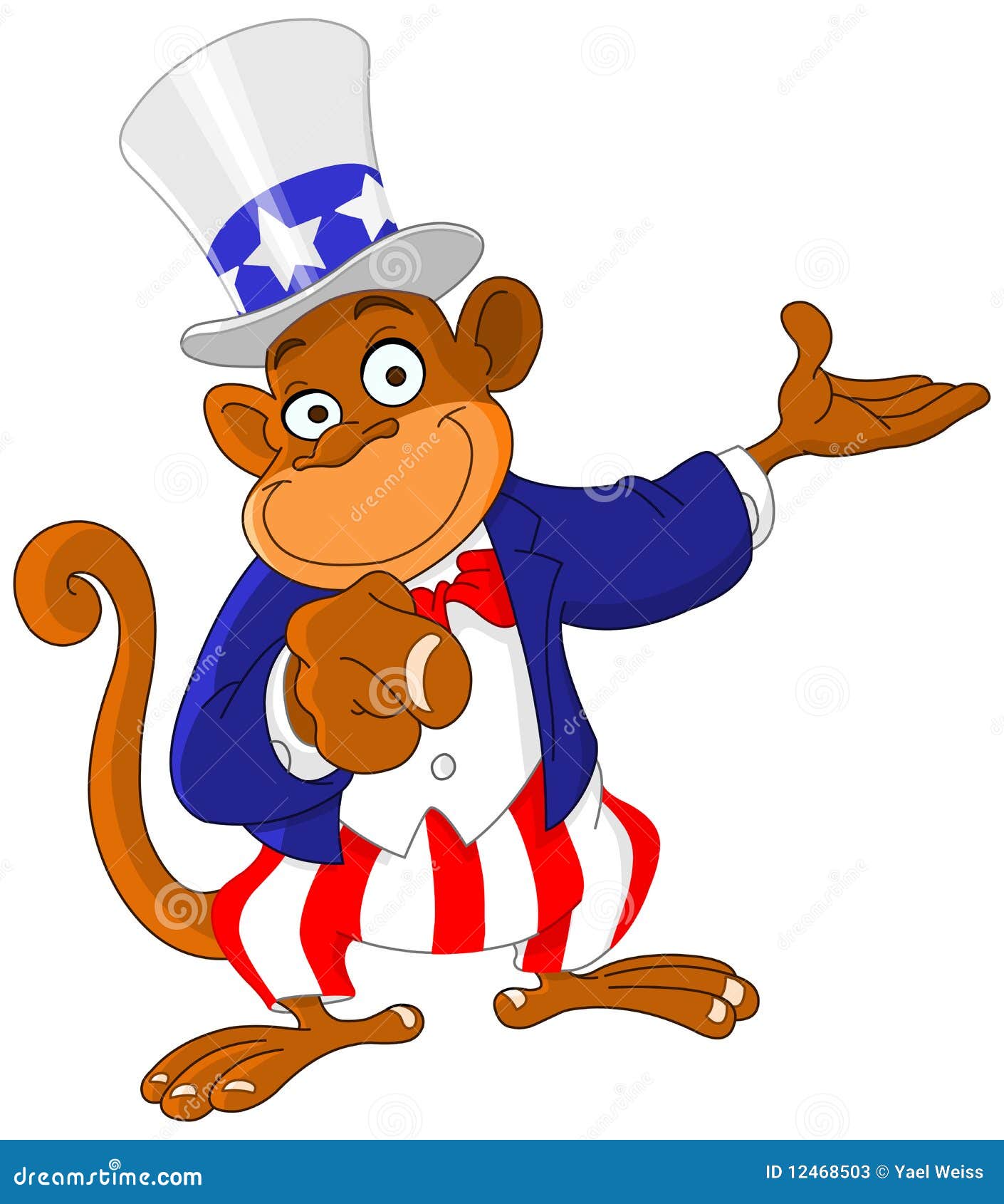 Pointing Monkey Cartoon Character | CartoonDealer.com #71852570