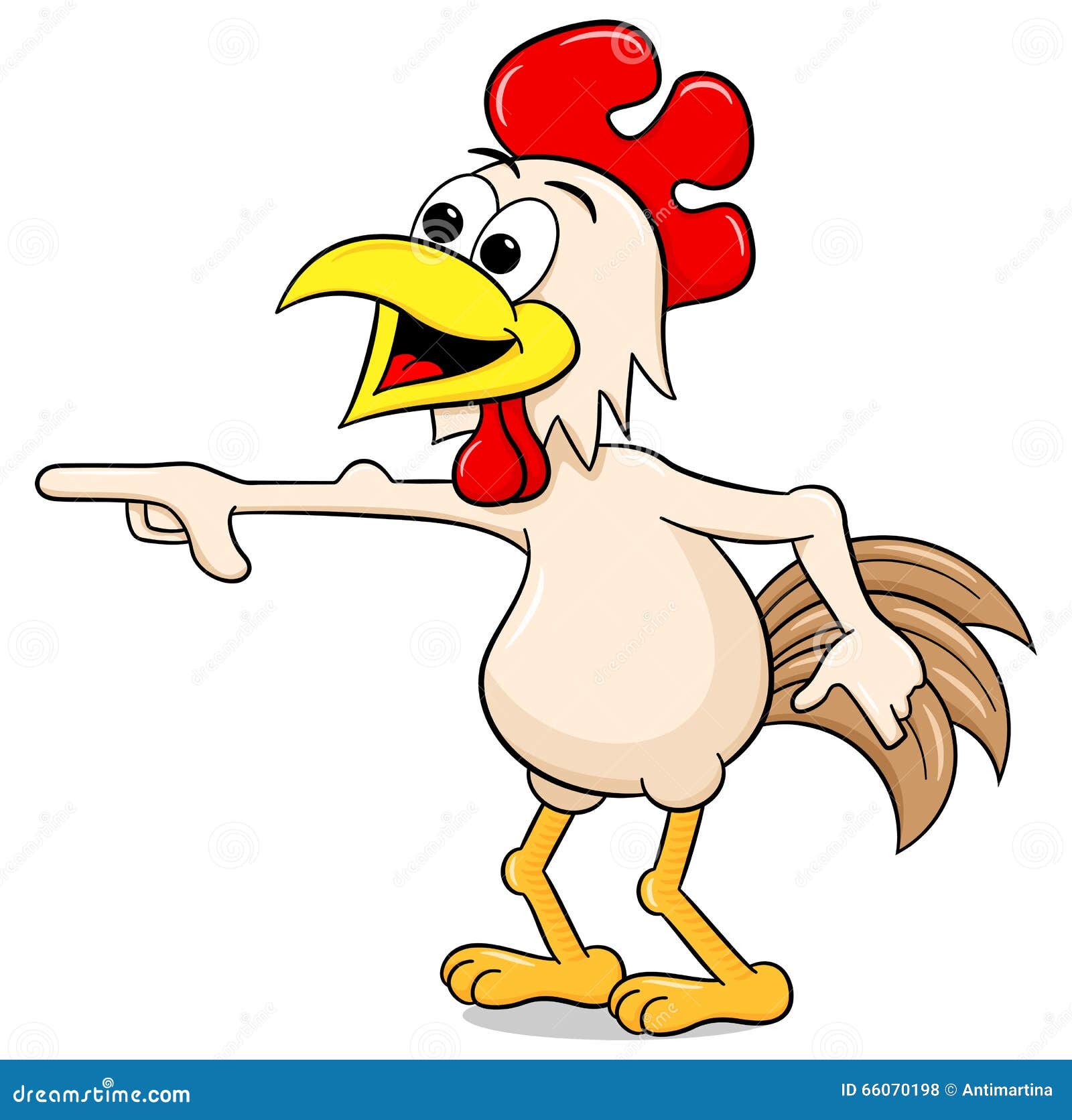 Pointing Out Cartoon Chicken Stock Vector - Illustration of gesture ...
