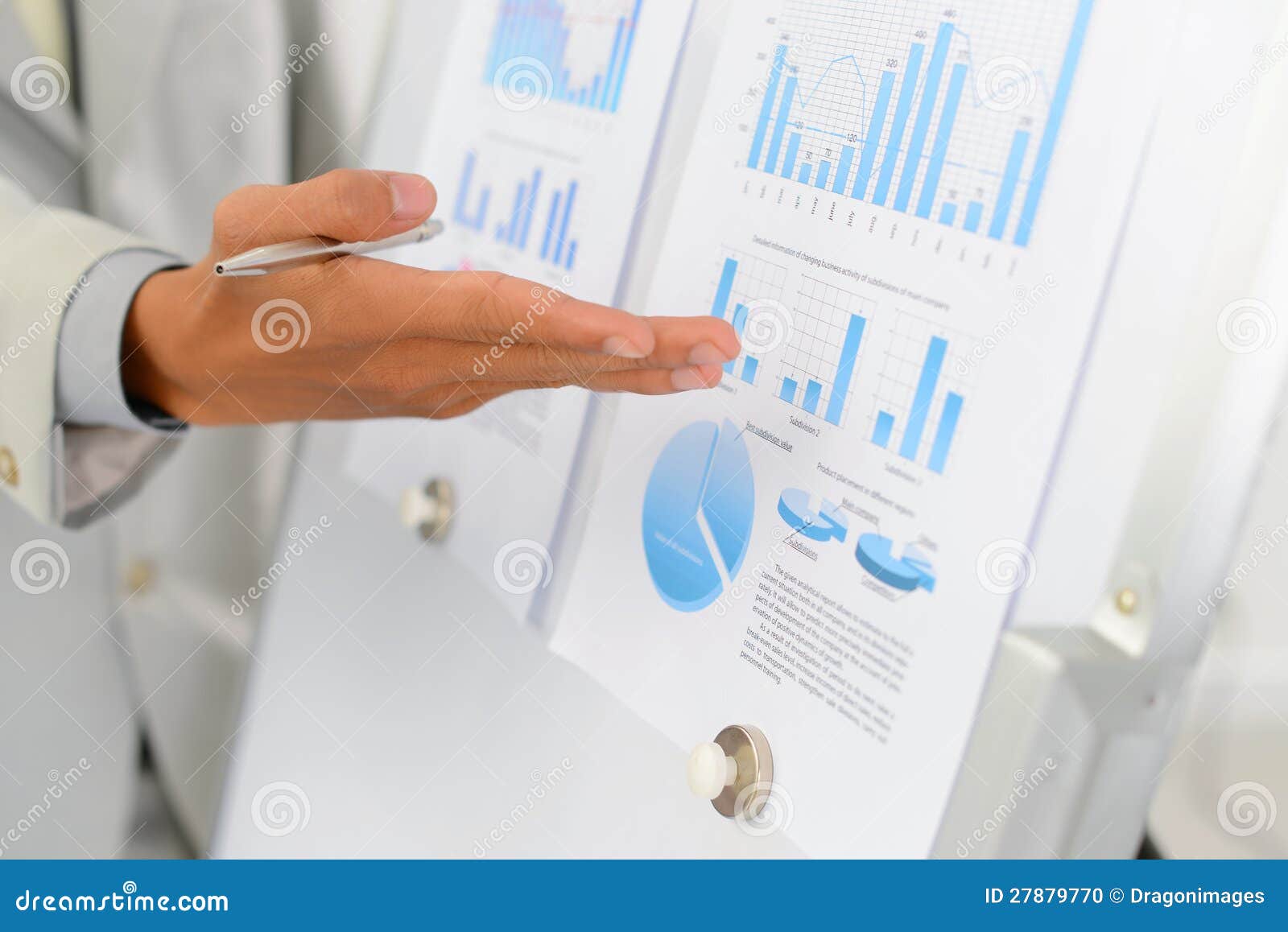 Pointing at paper stock photo. Image of document, holds - 27879770
