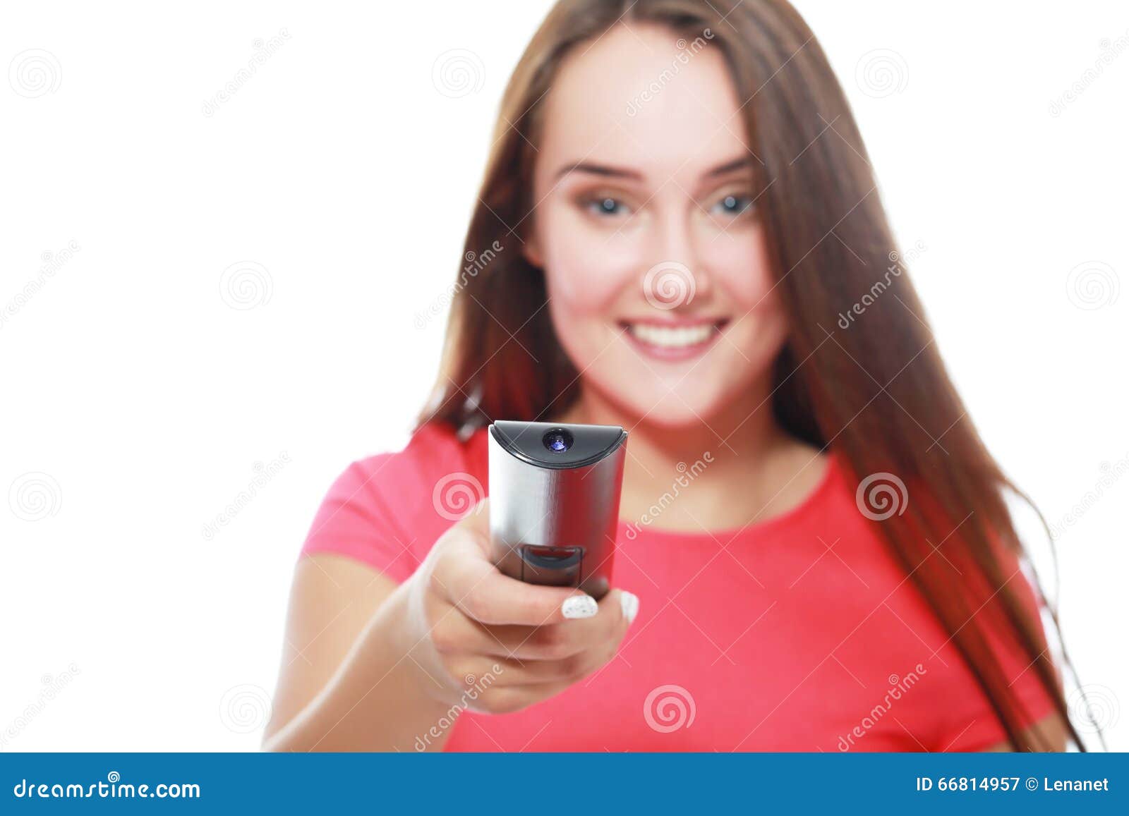 Pointing a remote control stock image. Image of controller - 66814957