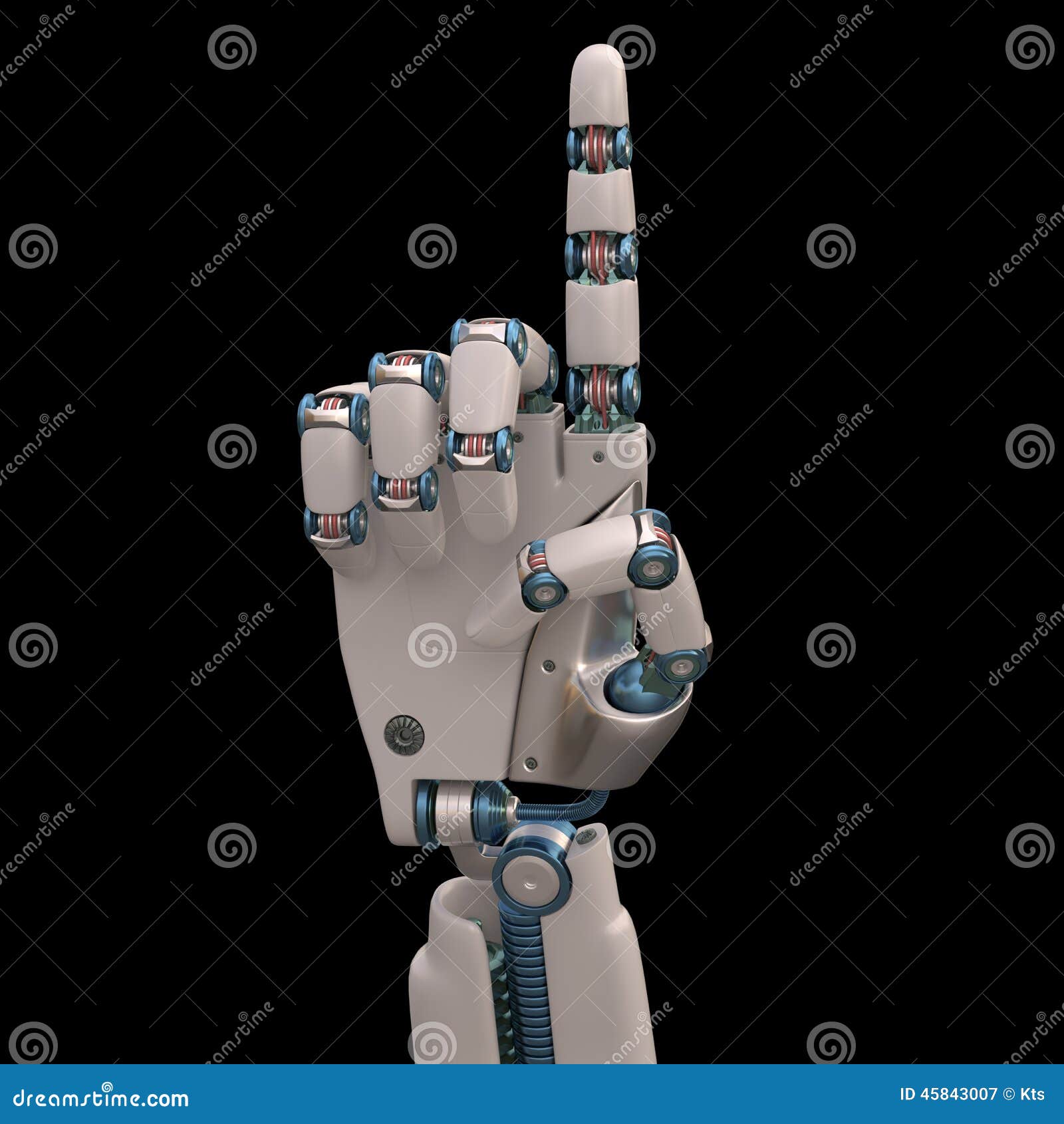 Pointing Robot stock image. Image of automated, cybernetic - 45843007