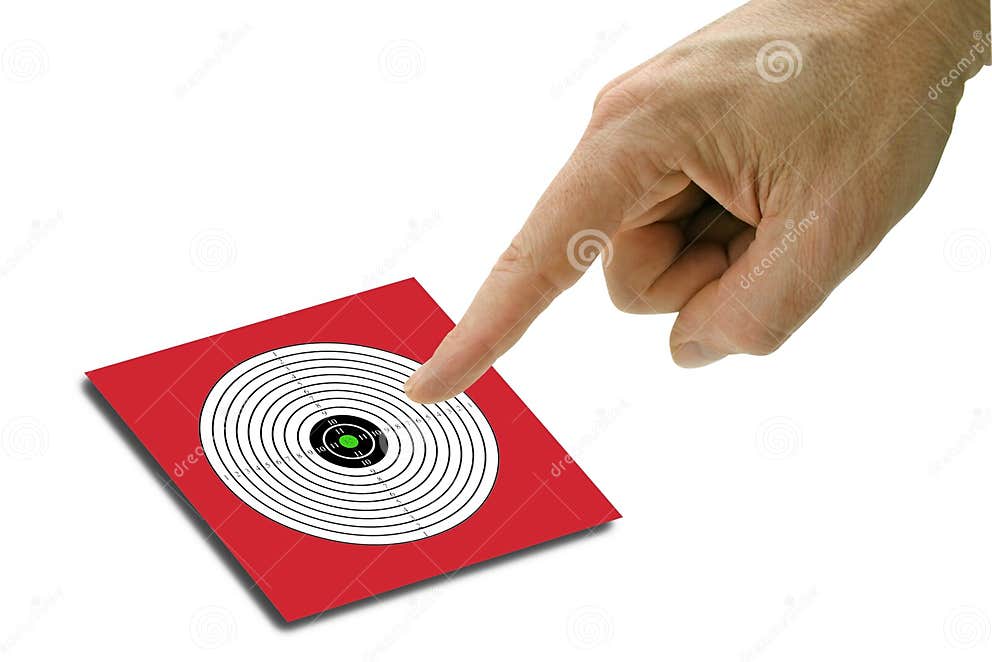 Pointing on target stock photo. Image of background, purpose - 2092694