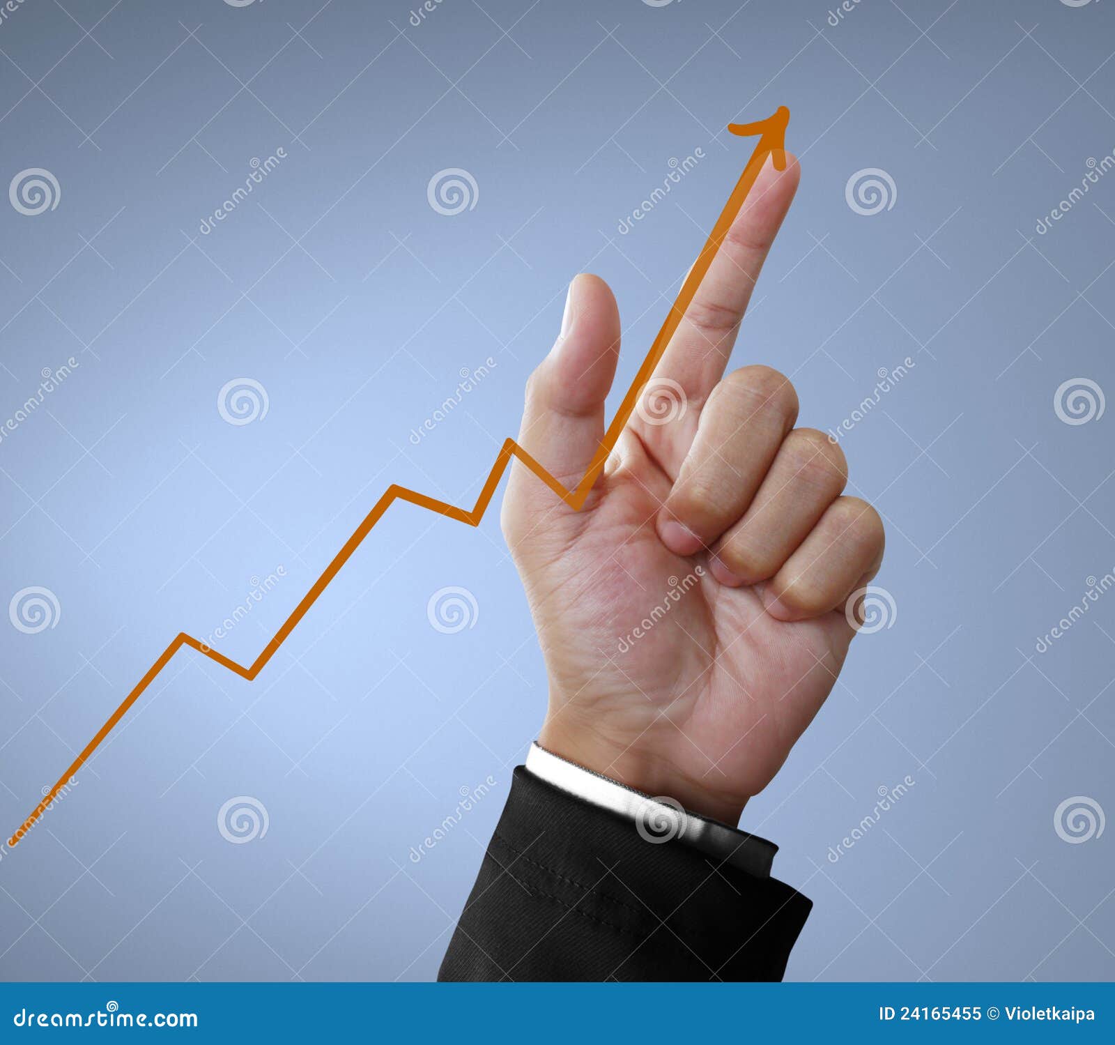 Pointing to the graph stock image. Image of secure, chart - 24165455