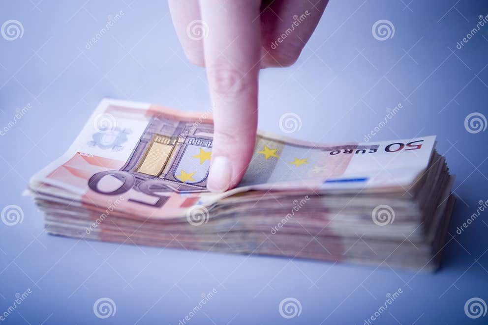 Pointing to the money stock photo. Image of currencies - 2816454