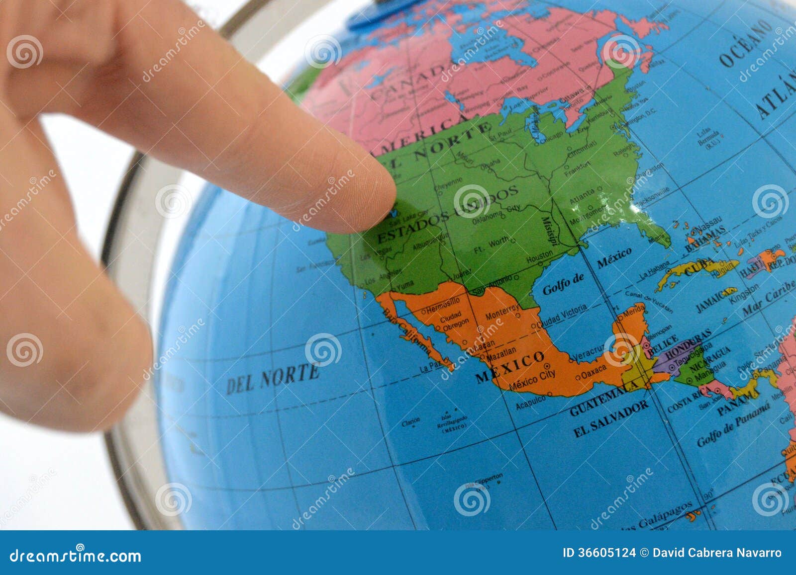 Pointing To a Place in the World Stock Photo - Image of europe, land ...