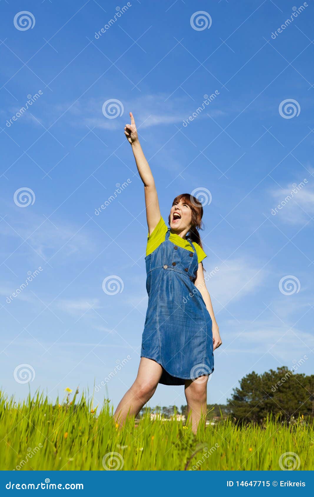 Pointing to the sky stock image. Image of freedom, happiness - 14647715