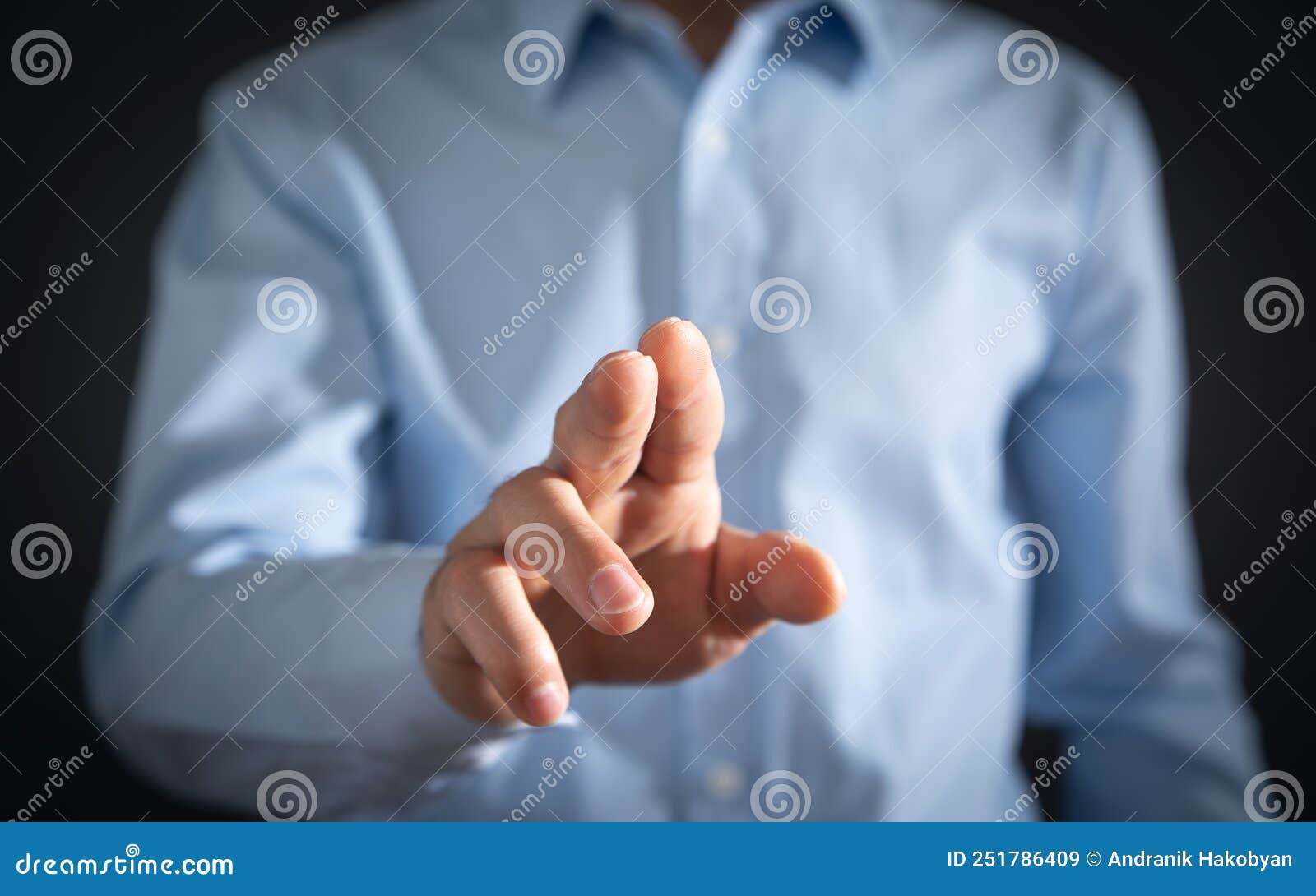Pointing or Touching Finger in Screen Stock Image - Image of gesture ...