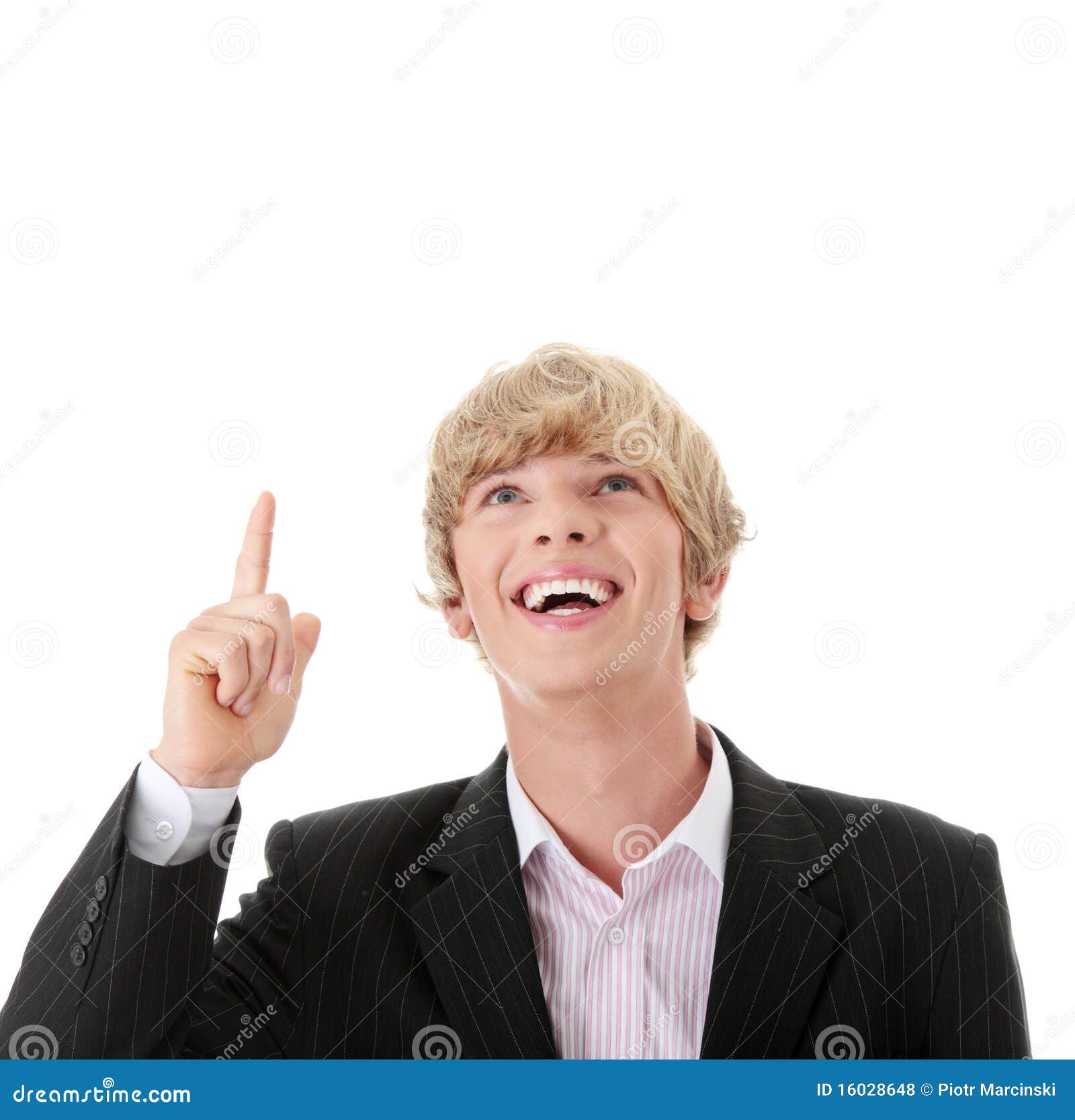 Pointing up stock photo. Image of expression, businessman - 16028648