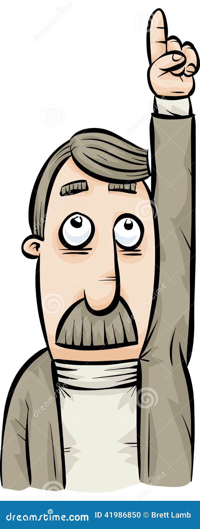 Pointing Up stock illustration. Illustration of pointing - 41986850