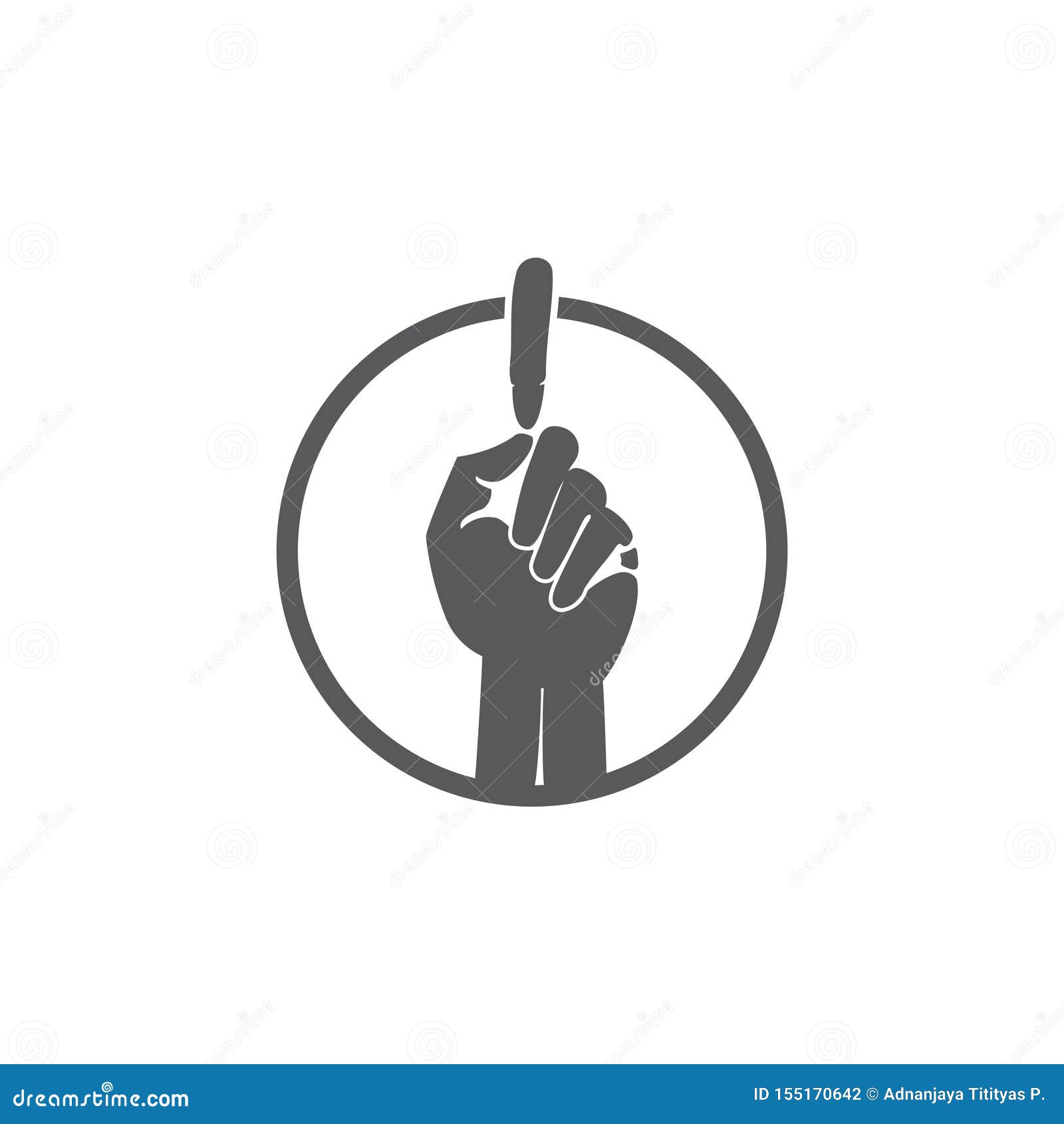 Pointing Up First Hand Finger Symbol Vector Stock Vector - Illustration ...