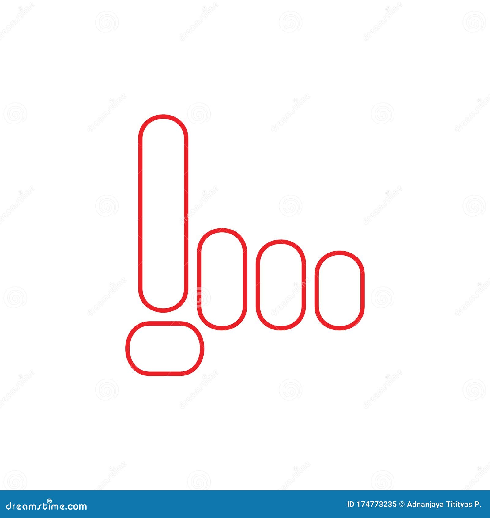 Pointing Up Technology Hand Finger Symbol Logo Vector Stock Vector ...