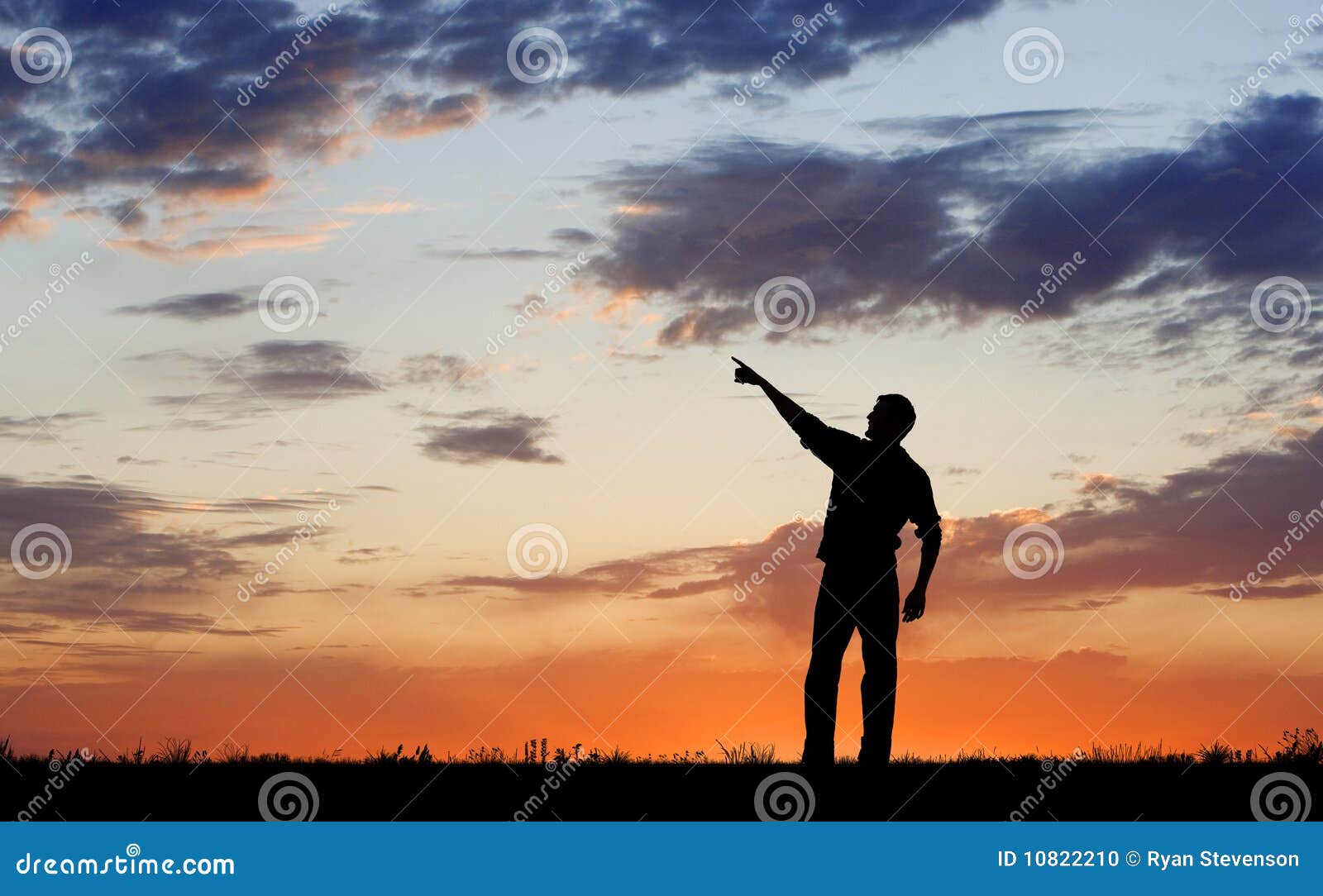 Pointing Upward stock photo. Image of nature, dusk, showing - 10822210