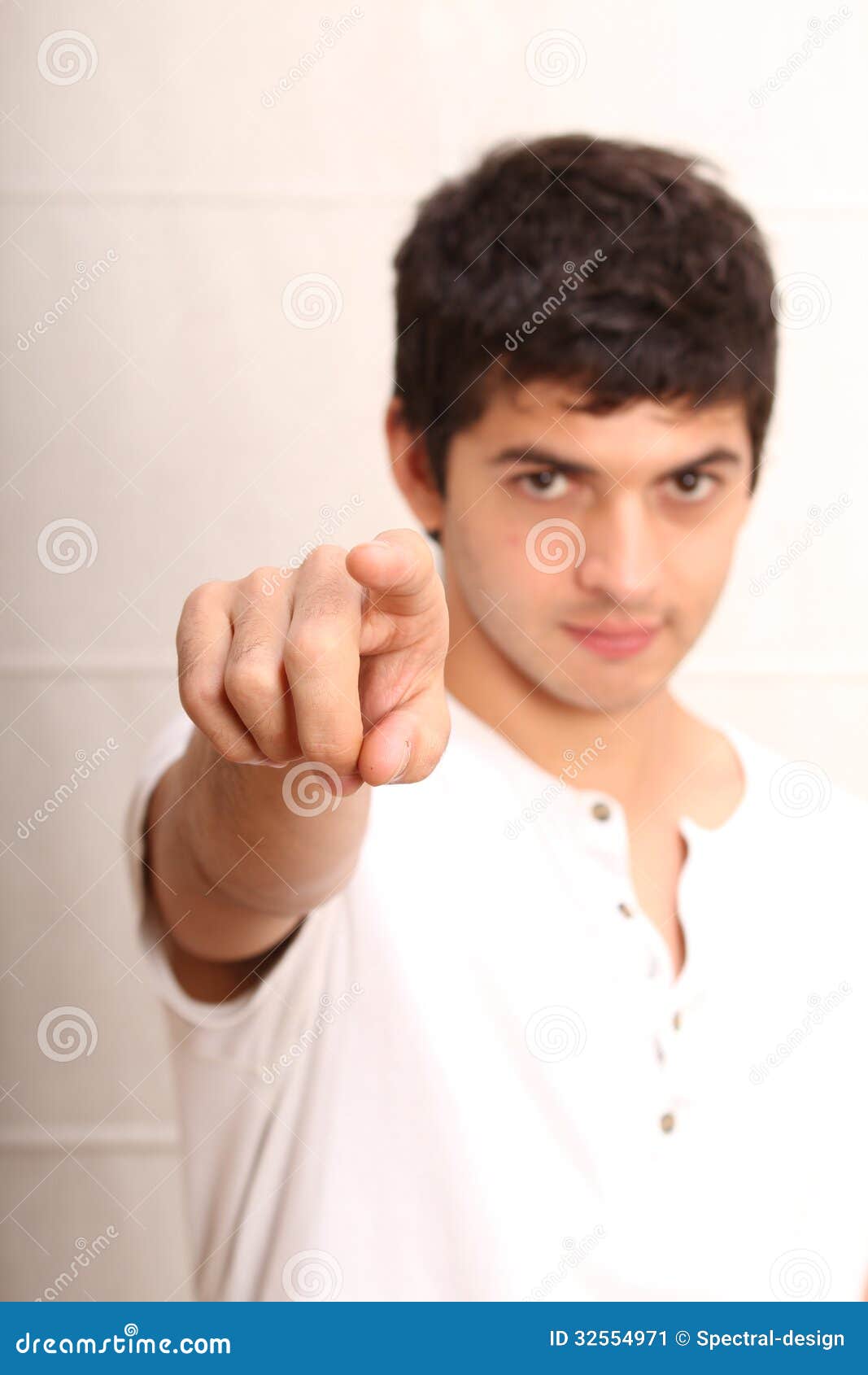 Pointing at Viewer stock image. Image of closeup, person - 32554971