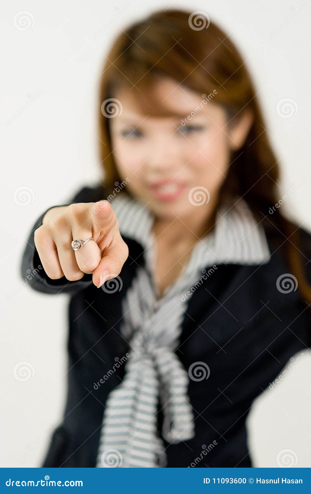 Pointing at you stock photo. Image of female, instruction - 11093600