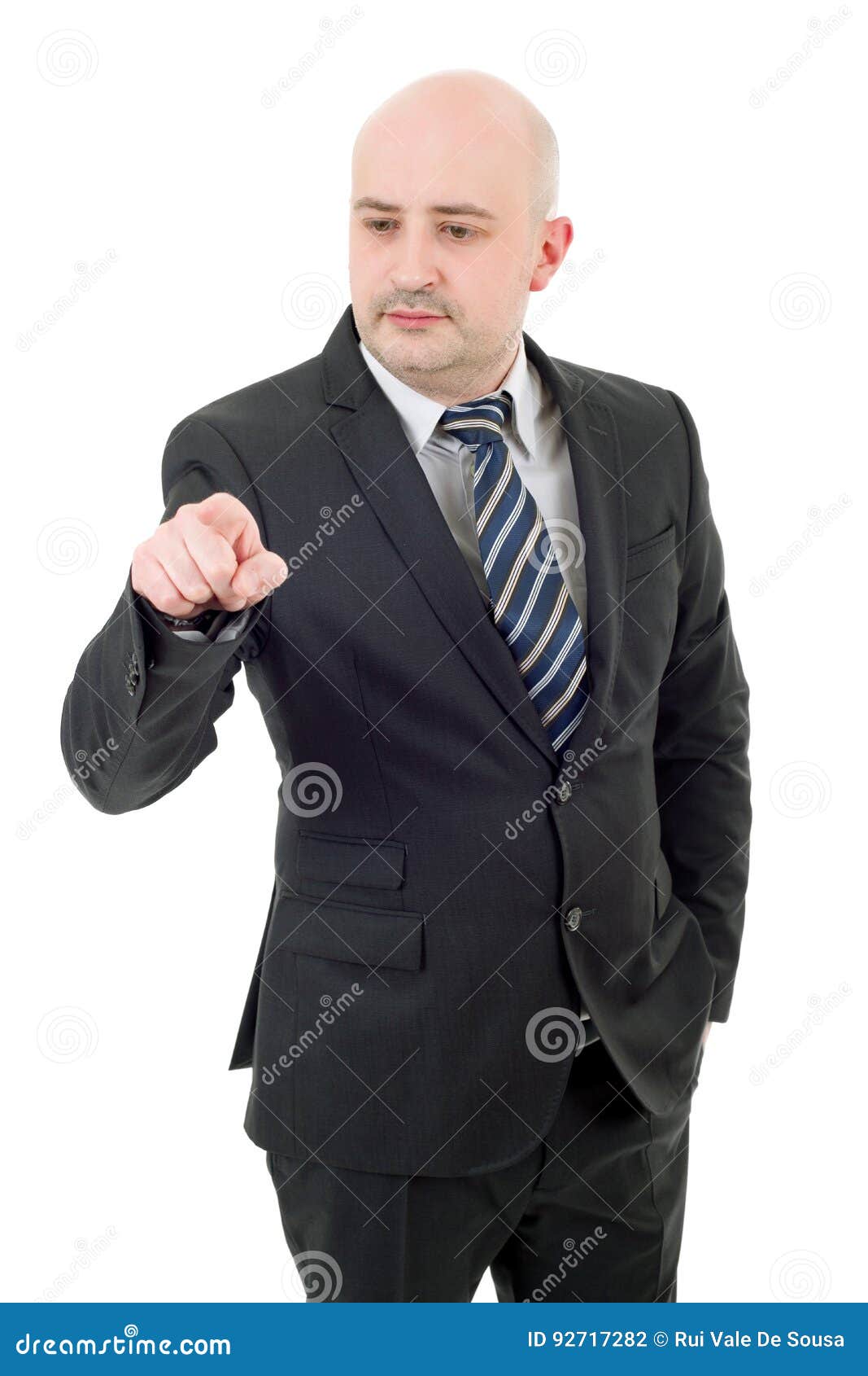 Pointing stock photo. Image of businessman, casual, calm - 92717282