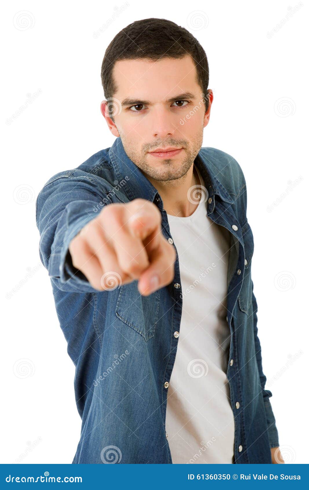 Pointing stock photo. Image of portrait, cool, beauty - 61360350