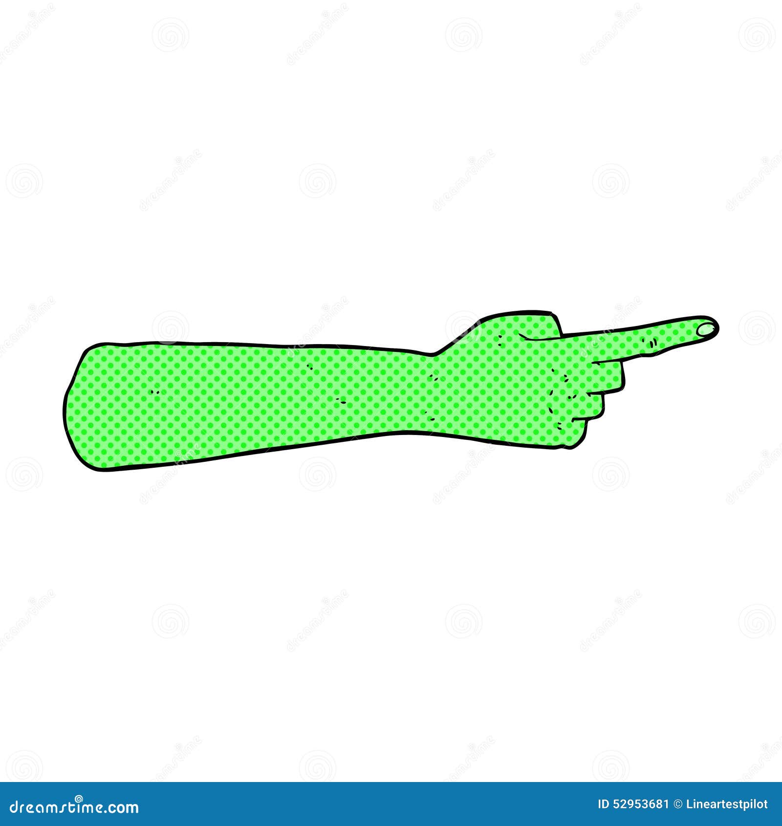 Pointing Zombie Hand Comic Cartoon Royalty-Free Stock Photo ...