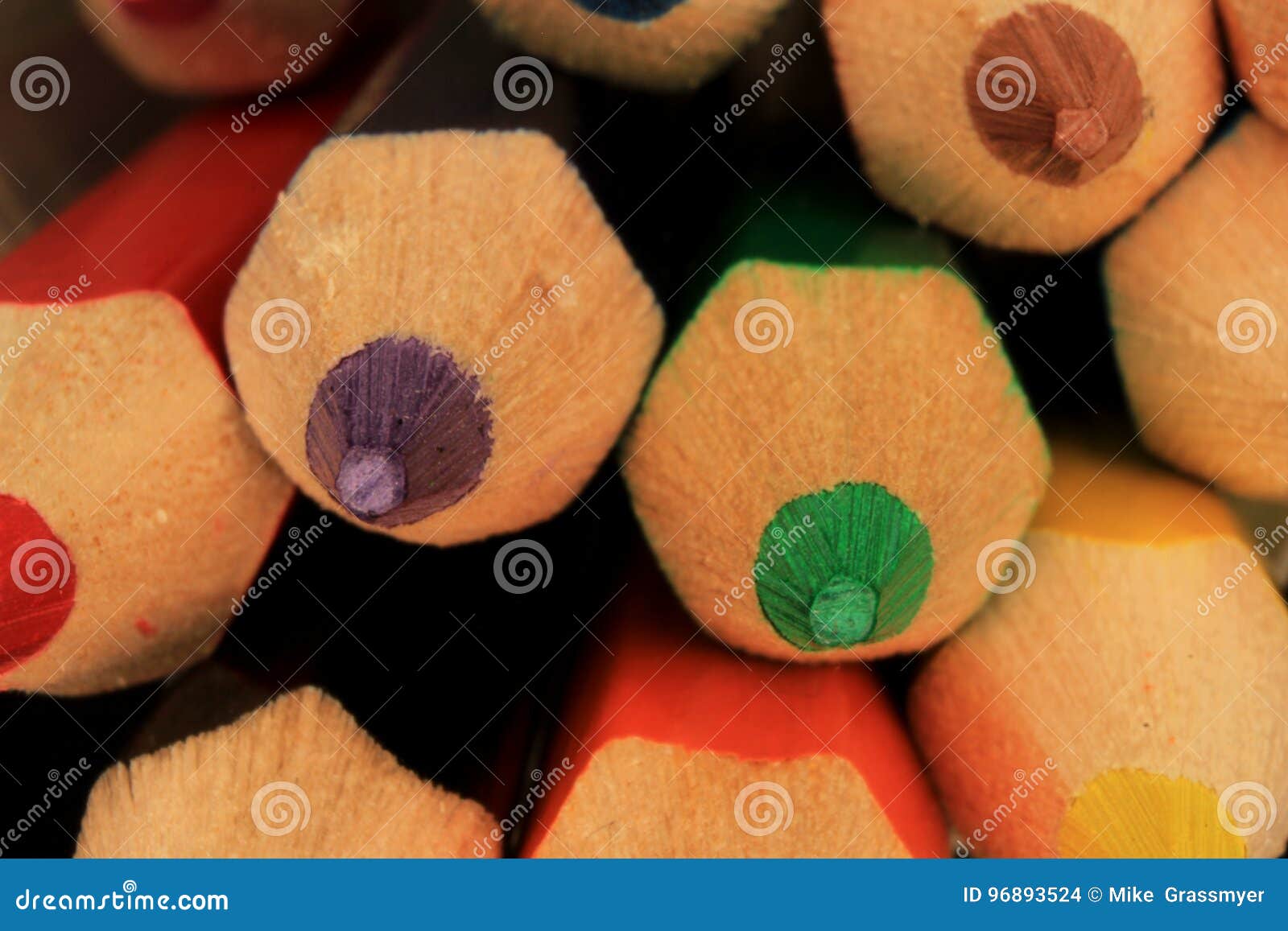 Points of Colour stock photo. Image of stack, pencils - 96893524