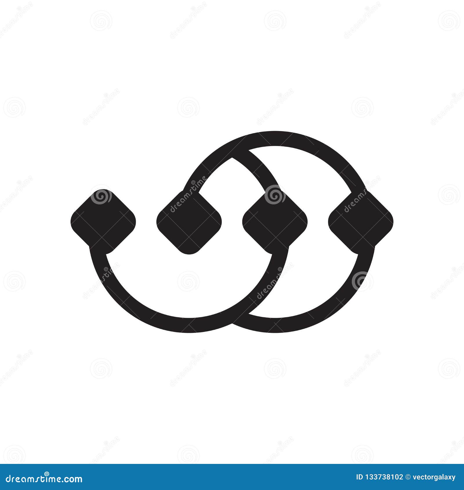 Points Connected Chart Icon Vector Sign and Symbol on W Stock Vector ...