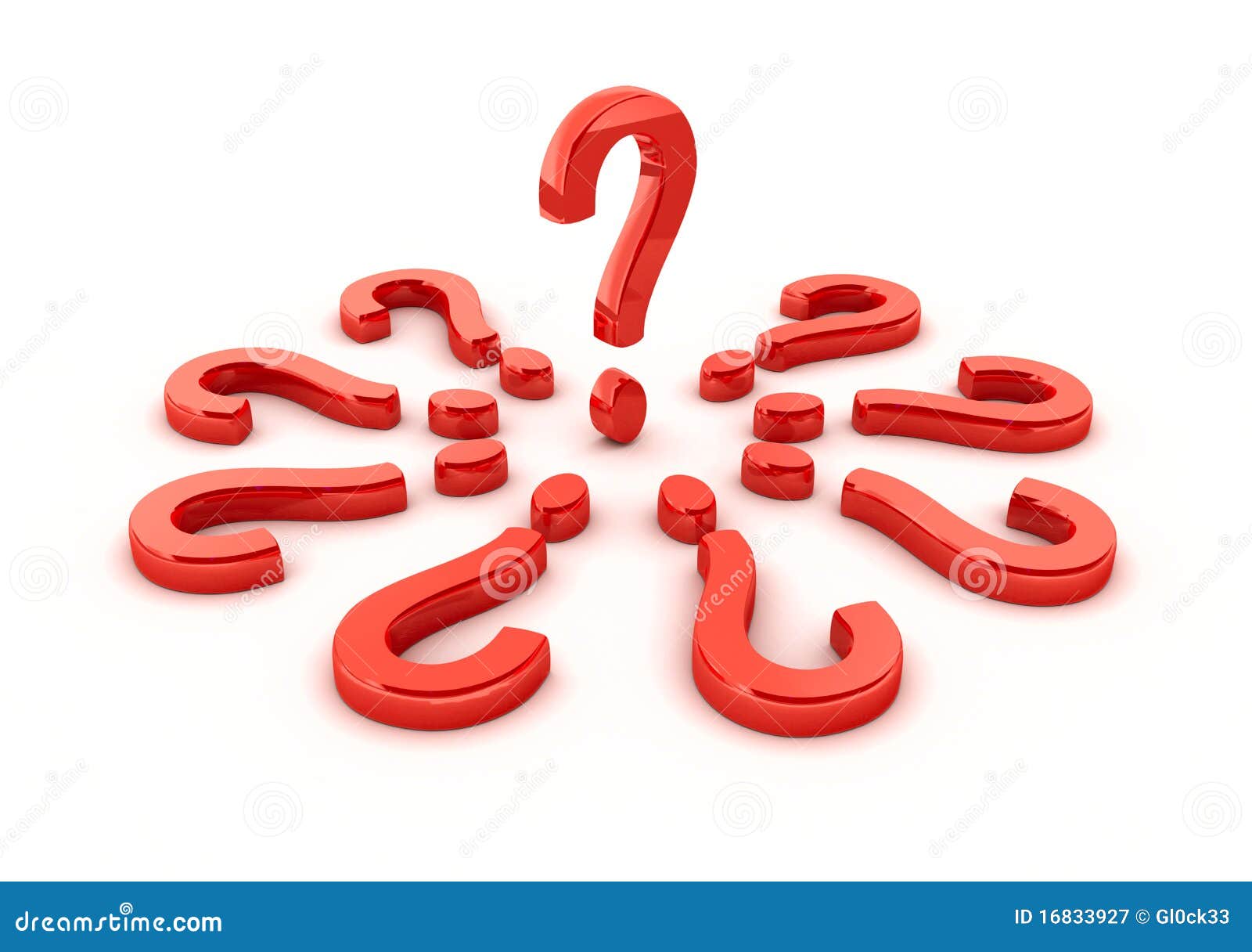 Points D'interrogation Rouges Illustration Stock - Illustration du graphisme, blanc: 16833927