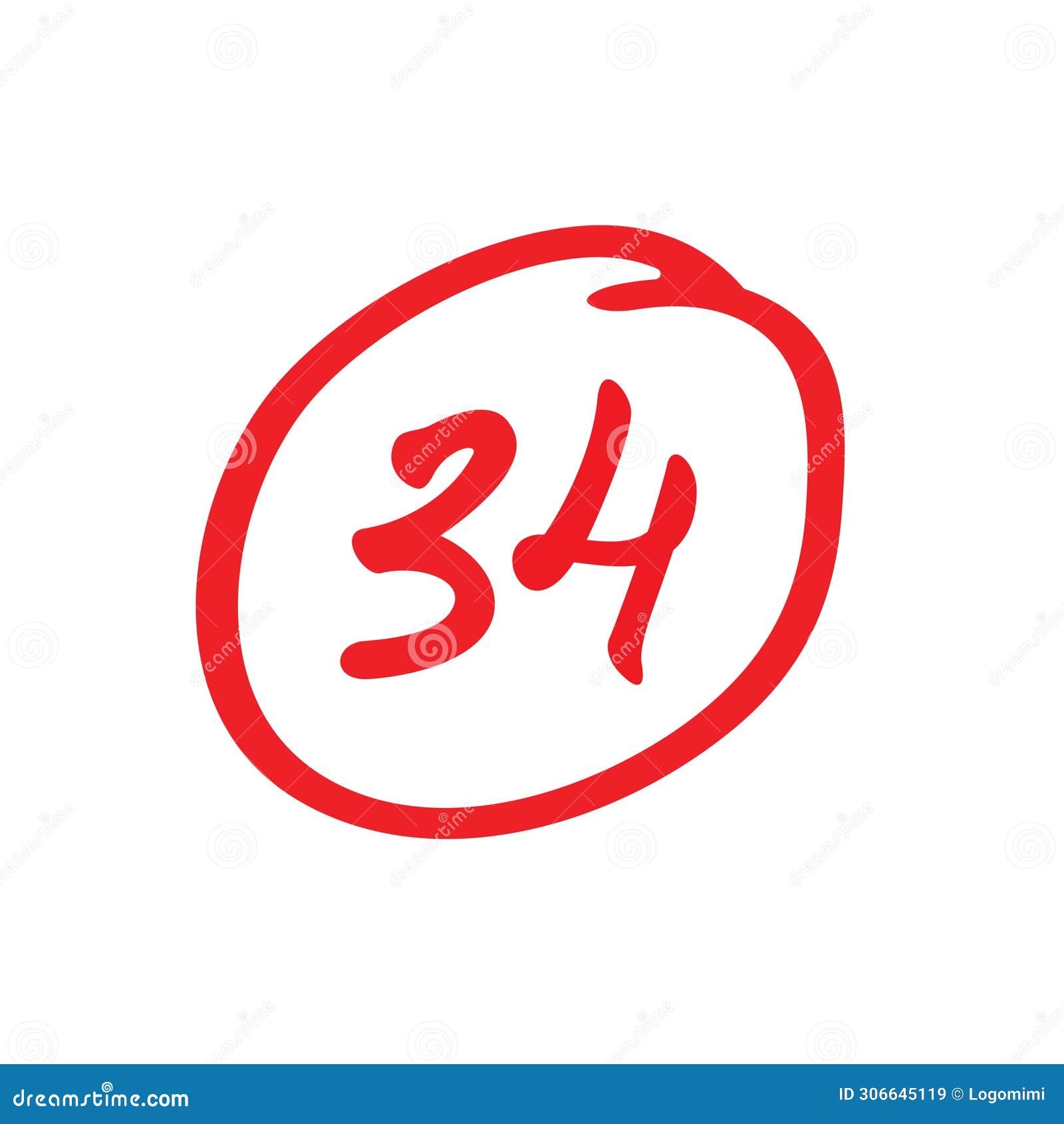 34 Points Exam Results, Thirty Four Points Test Score, Vector ...