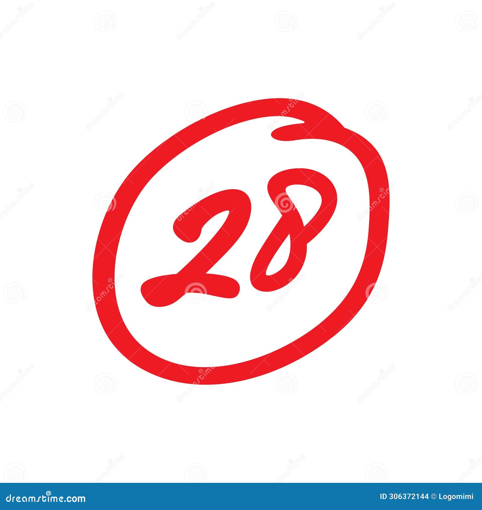 62 Points Exam Score, Thirty Five Mark, Hand Drawn Test Score Vector ...