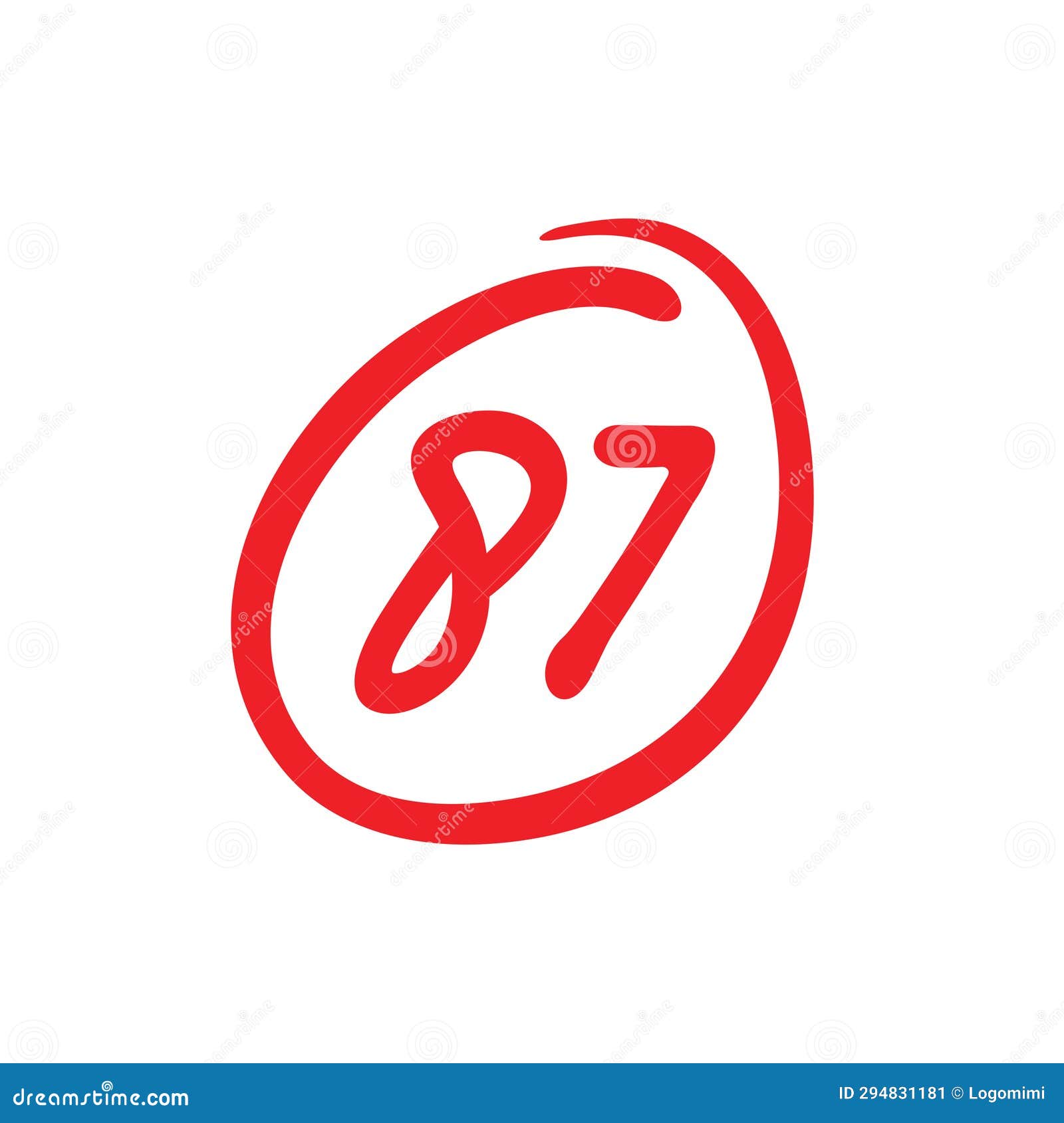 87 Points Icon Design, Eighty Seven Points Illustration, High Exam ...