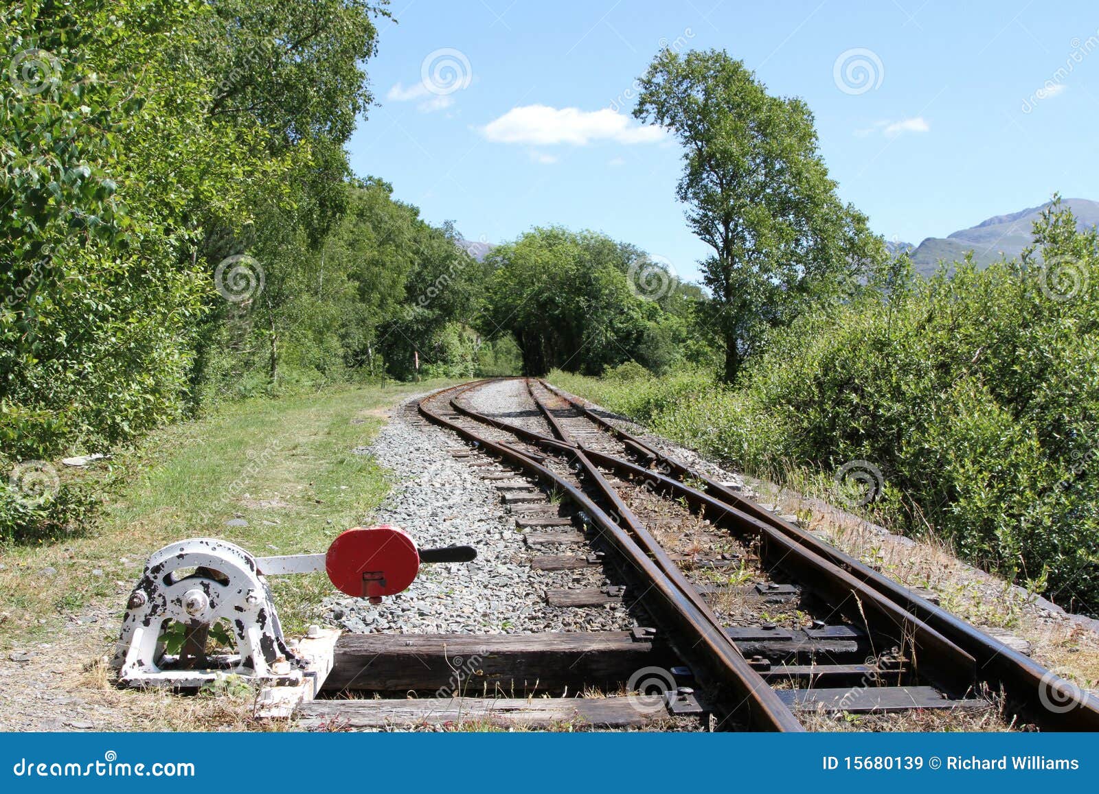 Points Lever and Rail Line. Stock Image - Image of railway, lever: 15680139