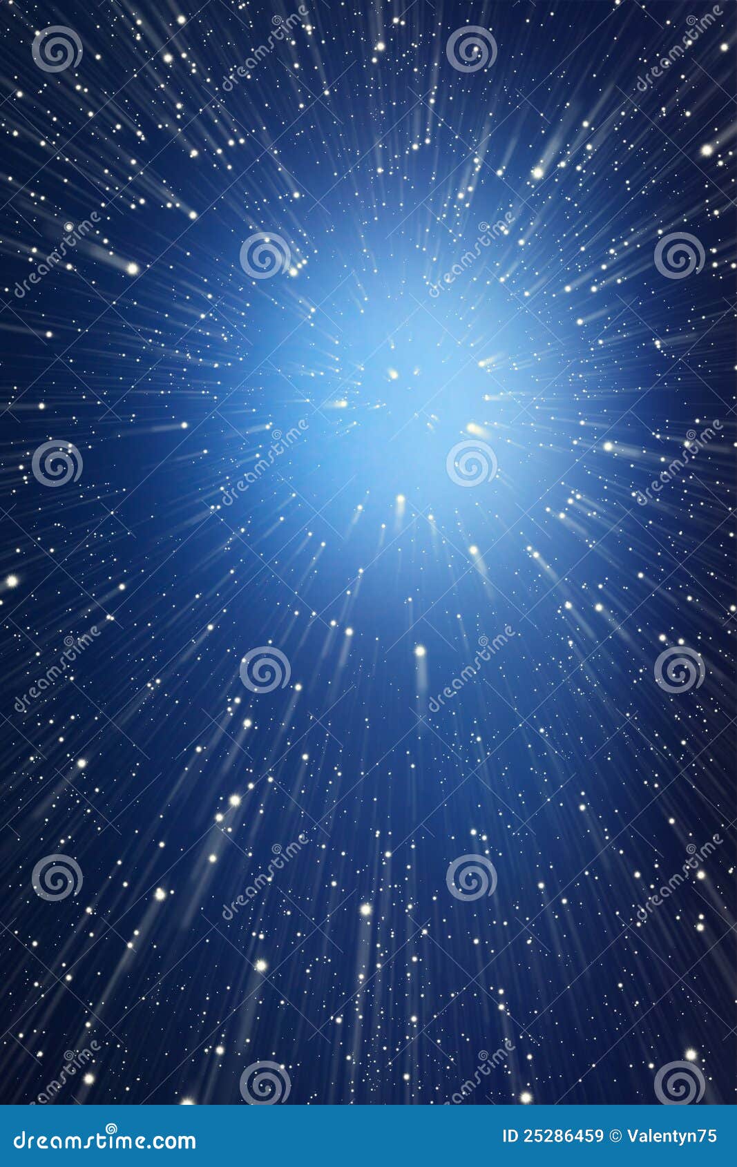 Points of Light Flying into Infinity. Stock Image - Image of ...
