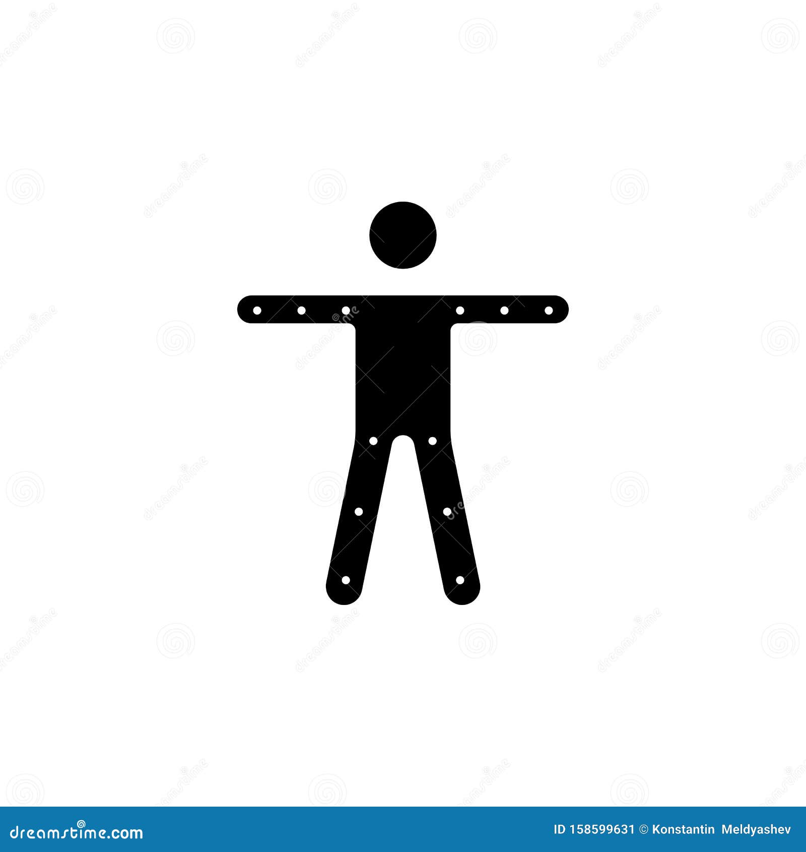 Points, Limbs Icon. Simple Glyph, Flat Vector of Bone Injury Icons for ...