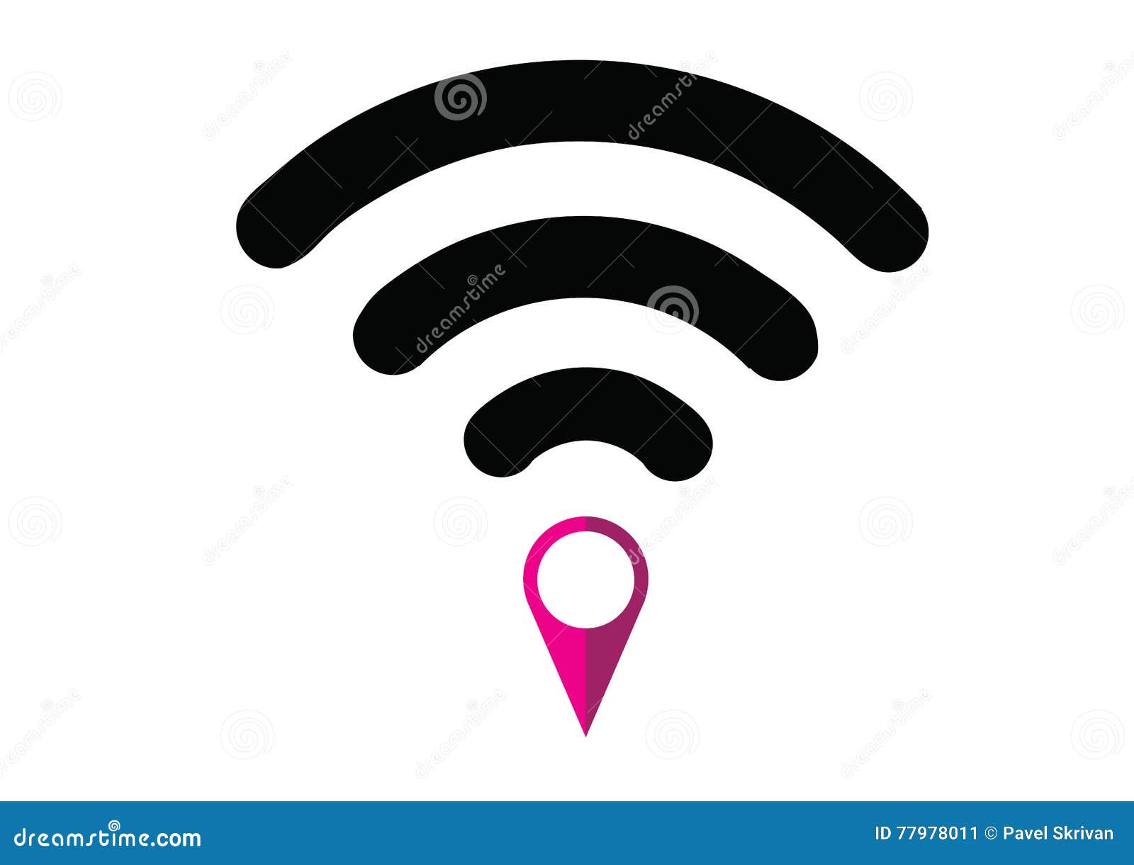 Points on the map stock vector. Illustration of navigation - 77978011