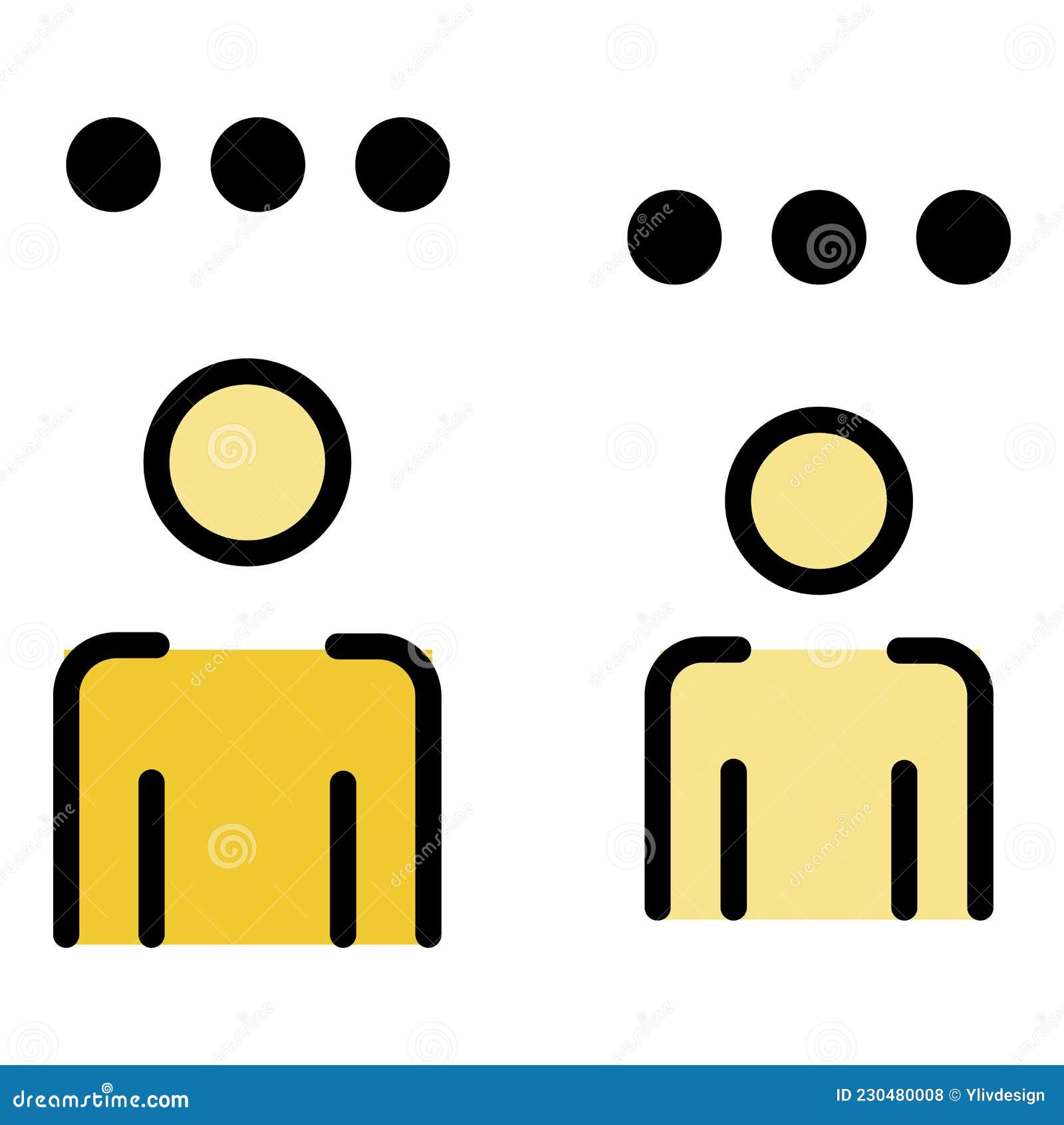 Points Overhead in People Icon Color Outline Vector Stock Vector ...