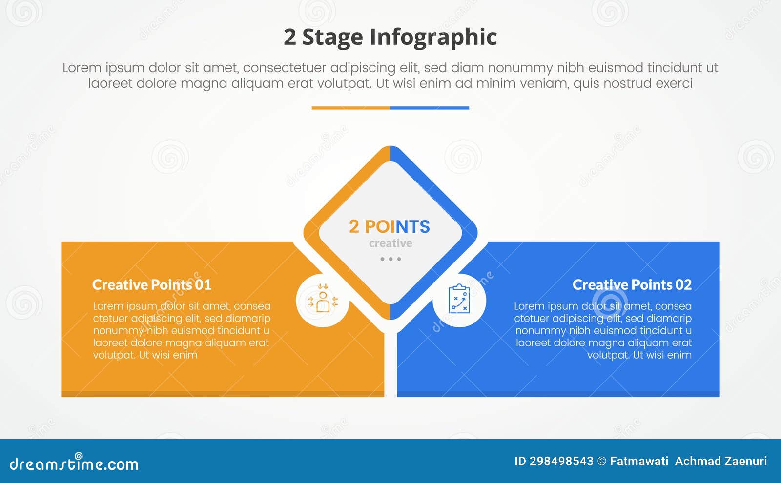 4 Points Stage List Template Infographic Concept For Slide Presentation ...