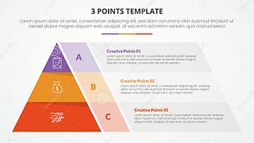3 Points Stage Template Infographic Concept for Slide Presentation with ...