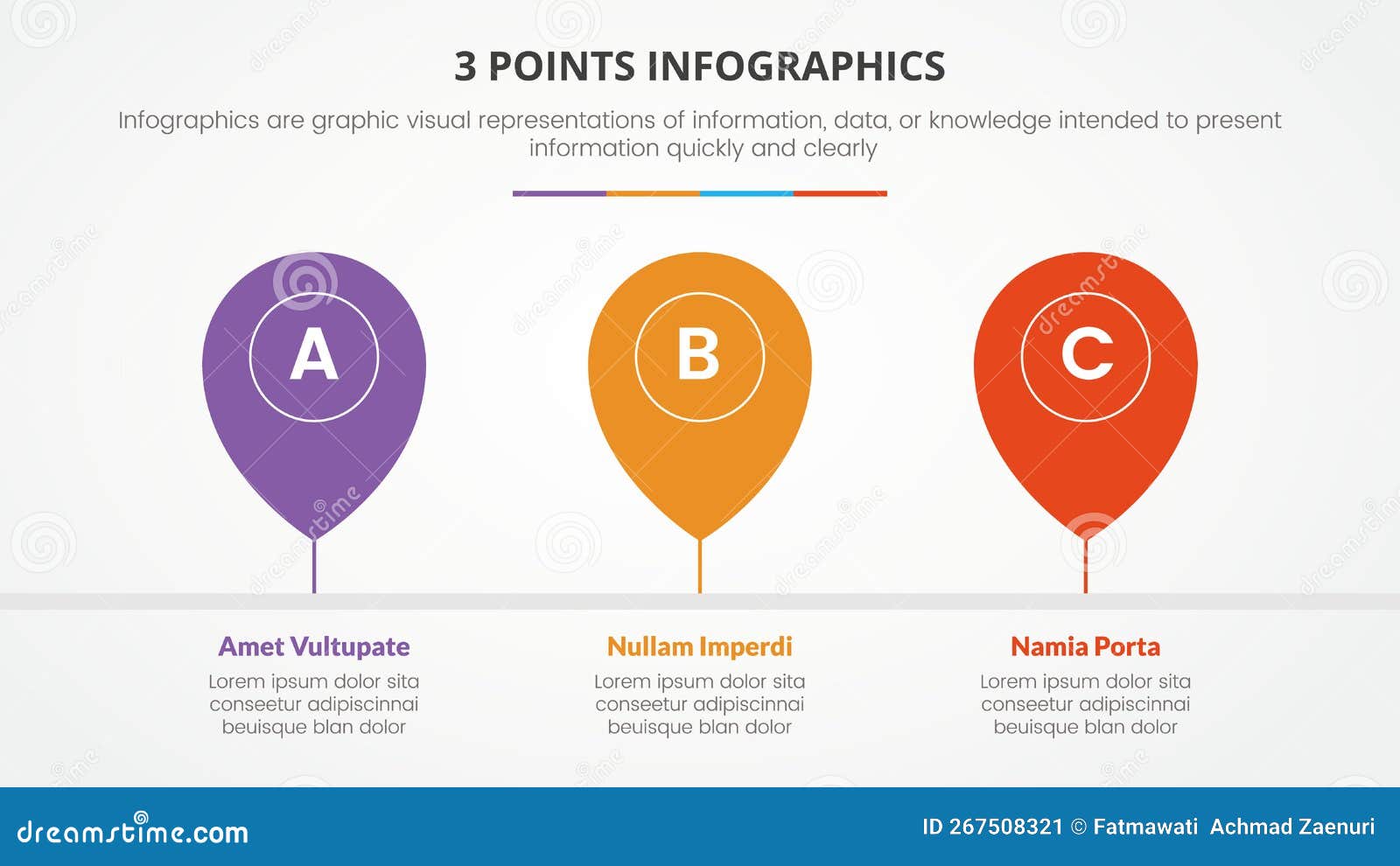 3 Points Or Stages Infographic Concept With Right Direction And Square ... 3 Points Or Stages Infographic Concept With Right Direction And Square ...