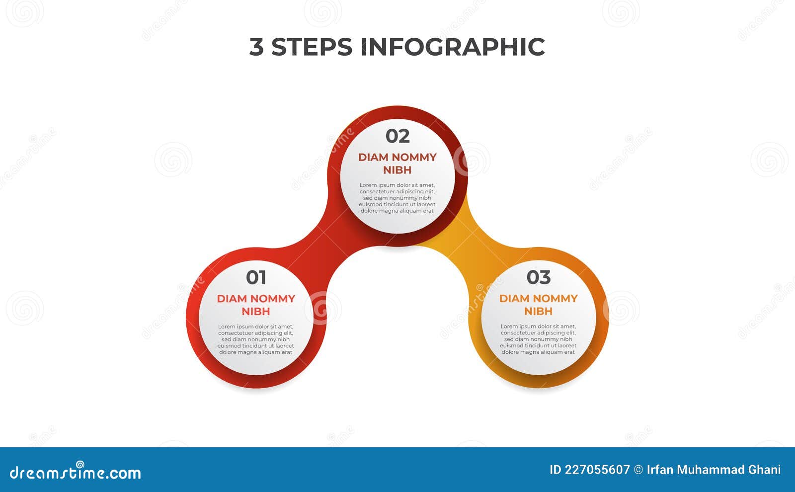 3 Points of Steps, Infographic Element Template Vector Stock Vector ...