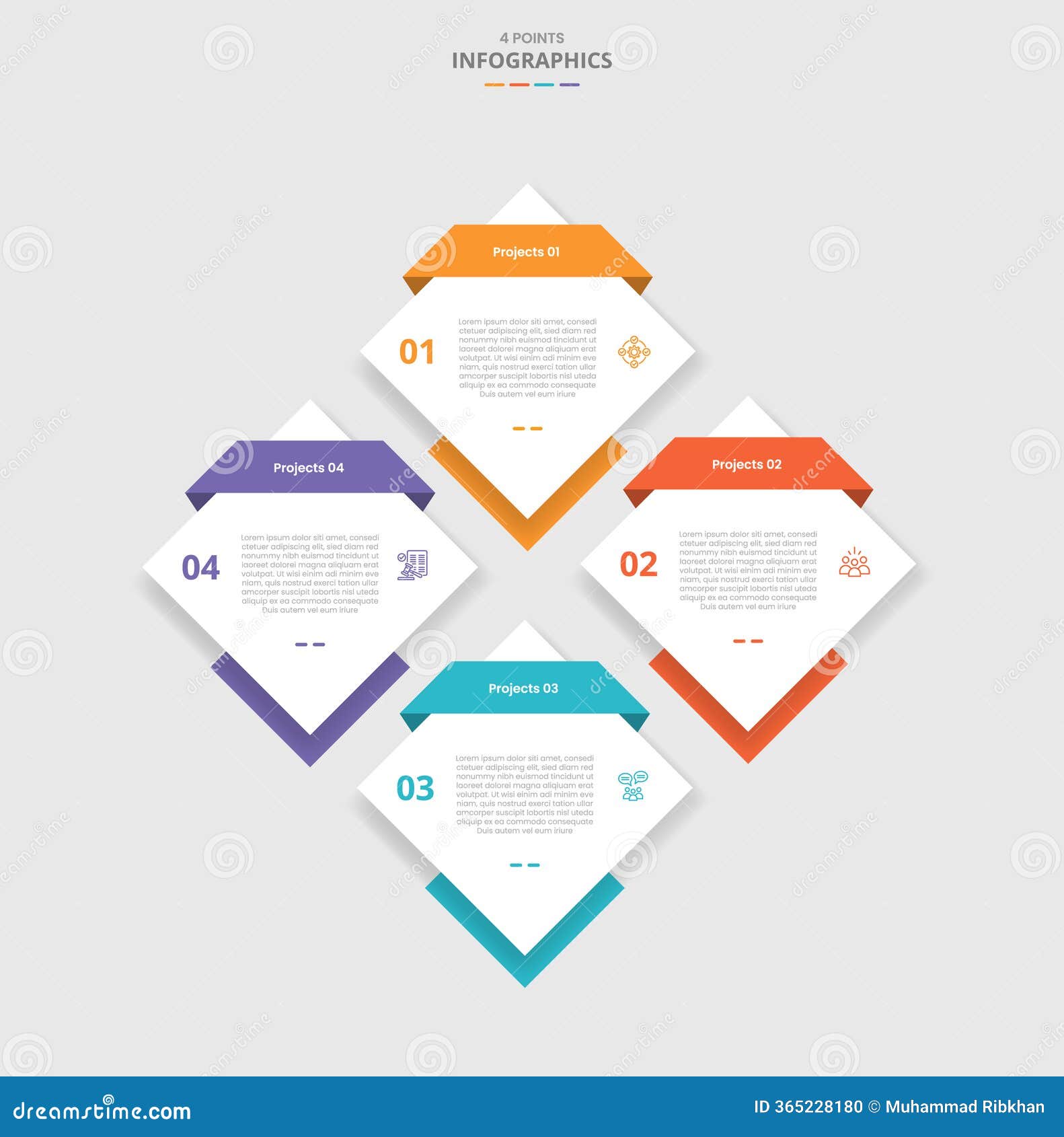 3 Points Template Infographic Outline Style With 3 Point Step Template ...