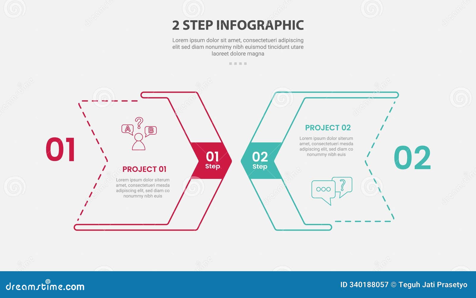 5 Points Or Step Process Infographic With Creative Table Shape With ...