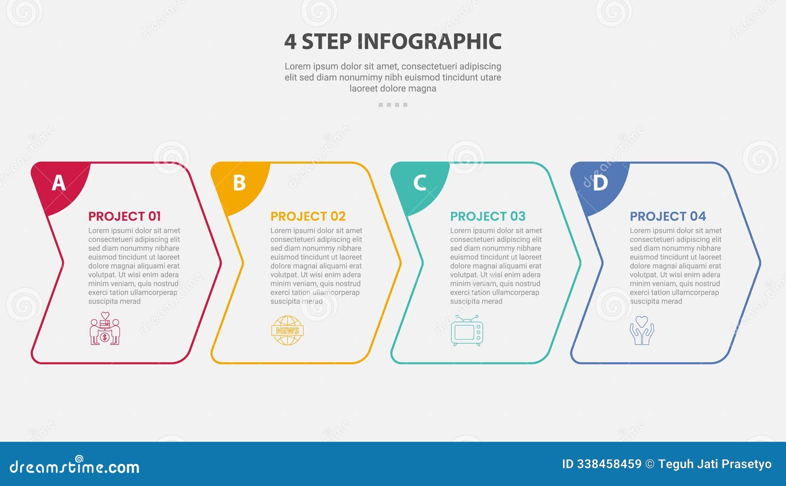 Six Step Creative Chart. Table, Process Graph, Slide Template. Creative ...