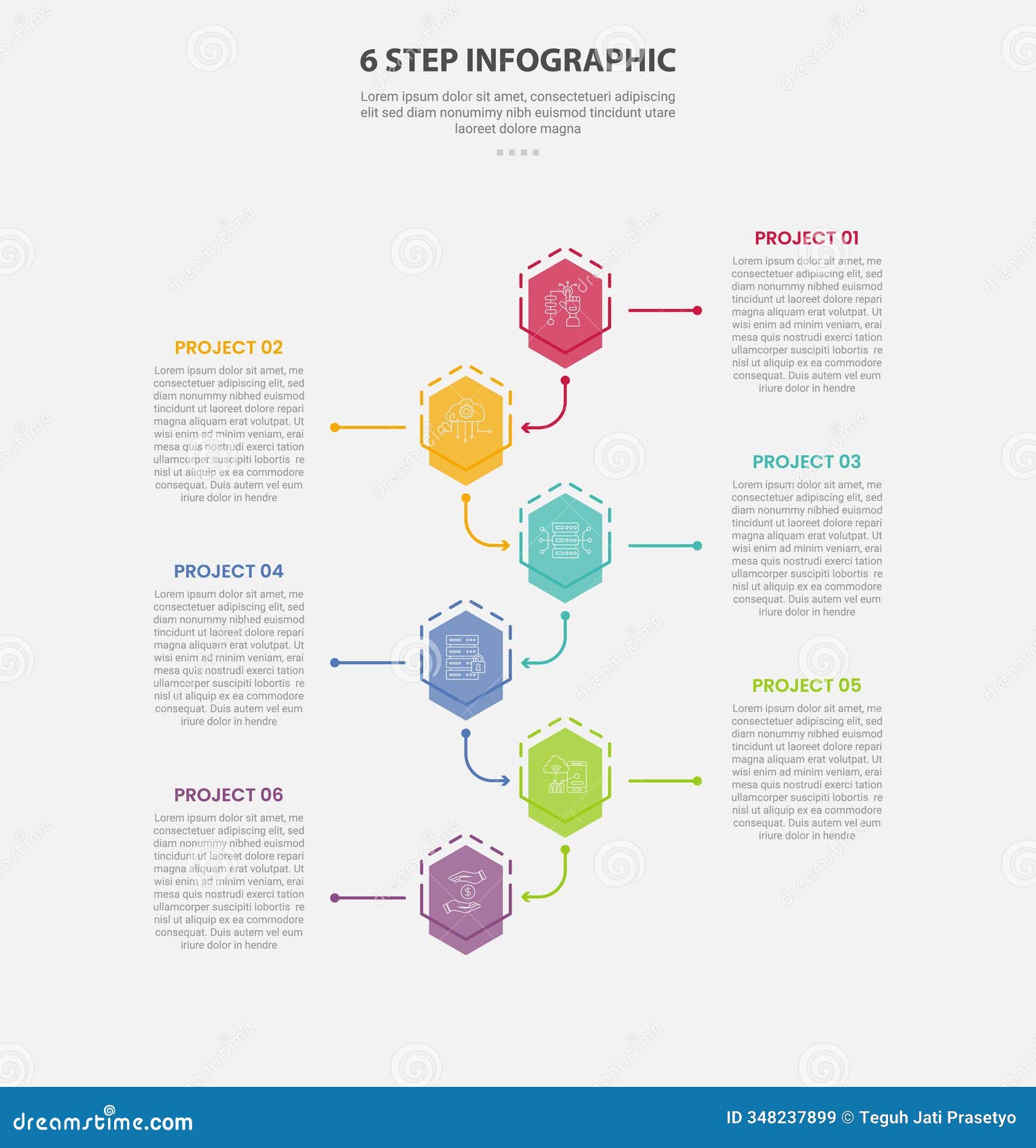 4 Points Template Infographic Outline Style With 4 Point Step Template ...