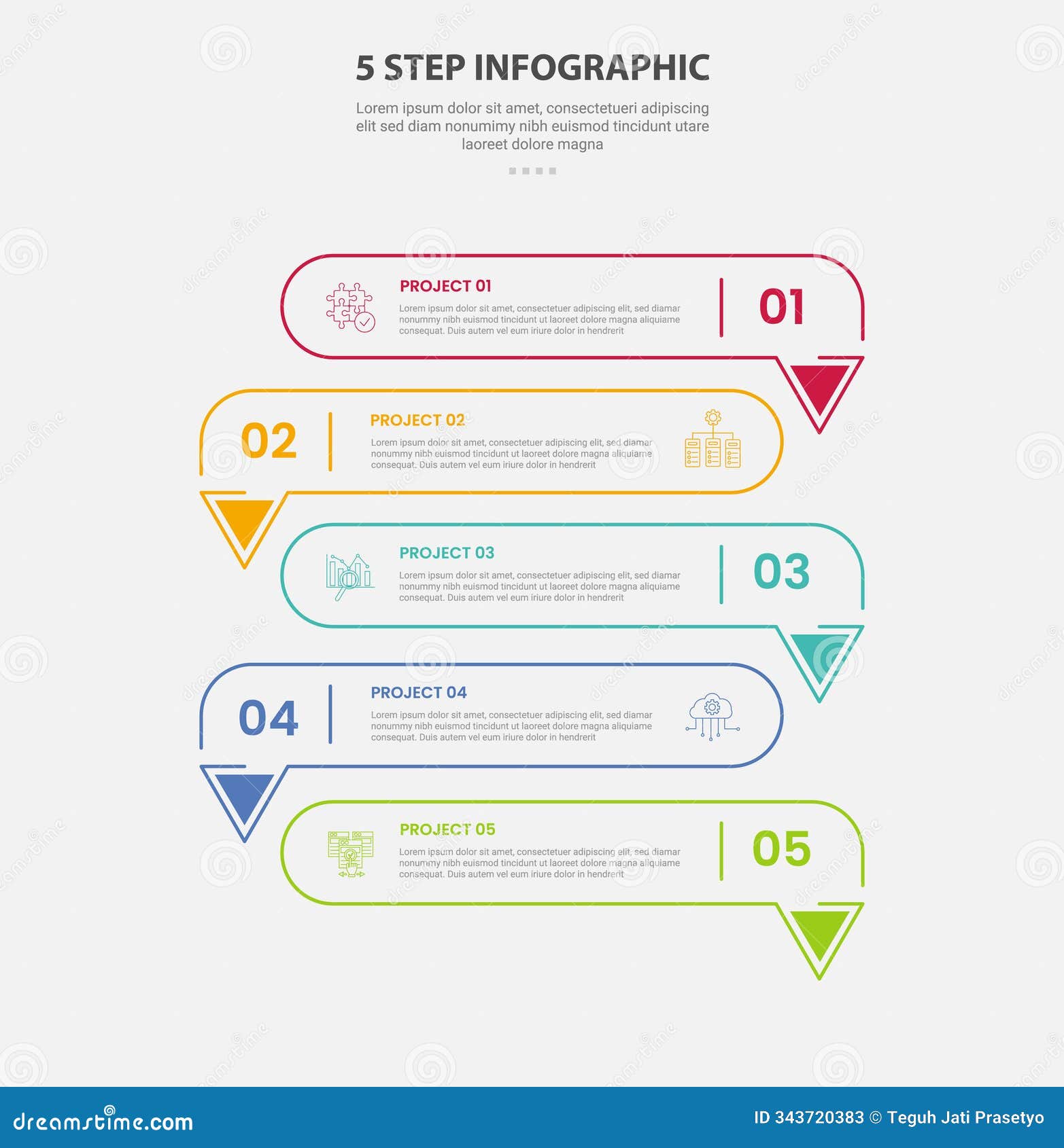 2 Points Template Infographic Outline Style With 2 Point Stage Or Step ...