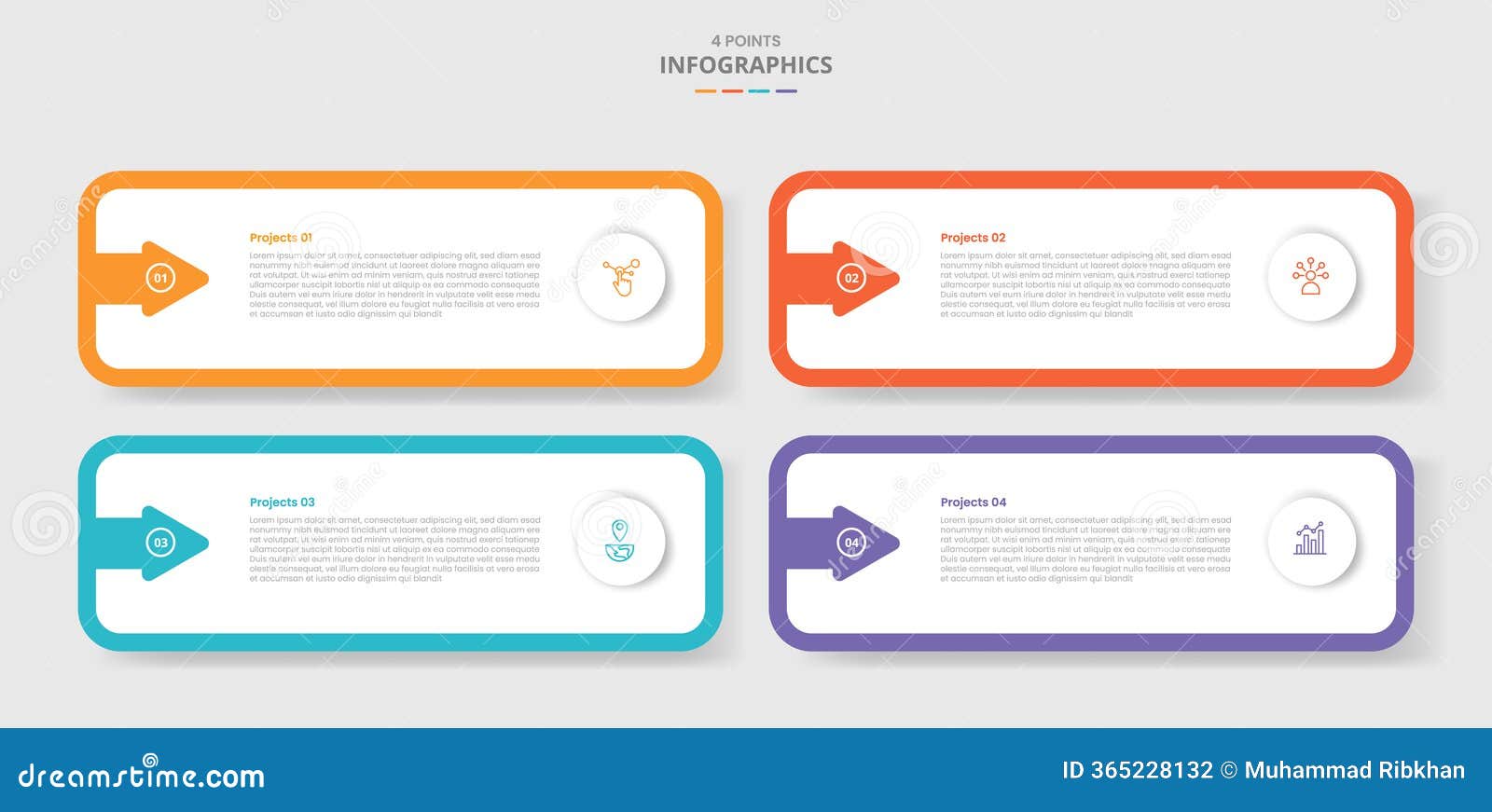 3 Points Template Infographic Outline Style With 3 Point Step Template ...
