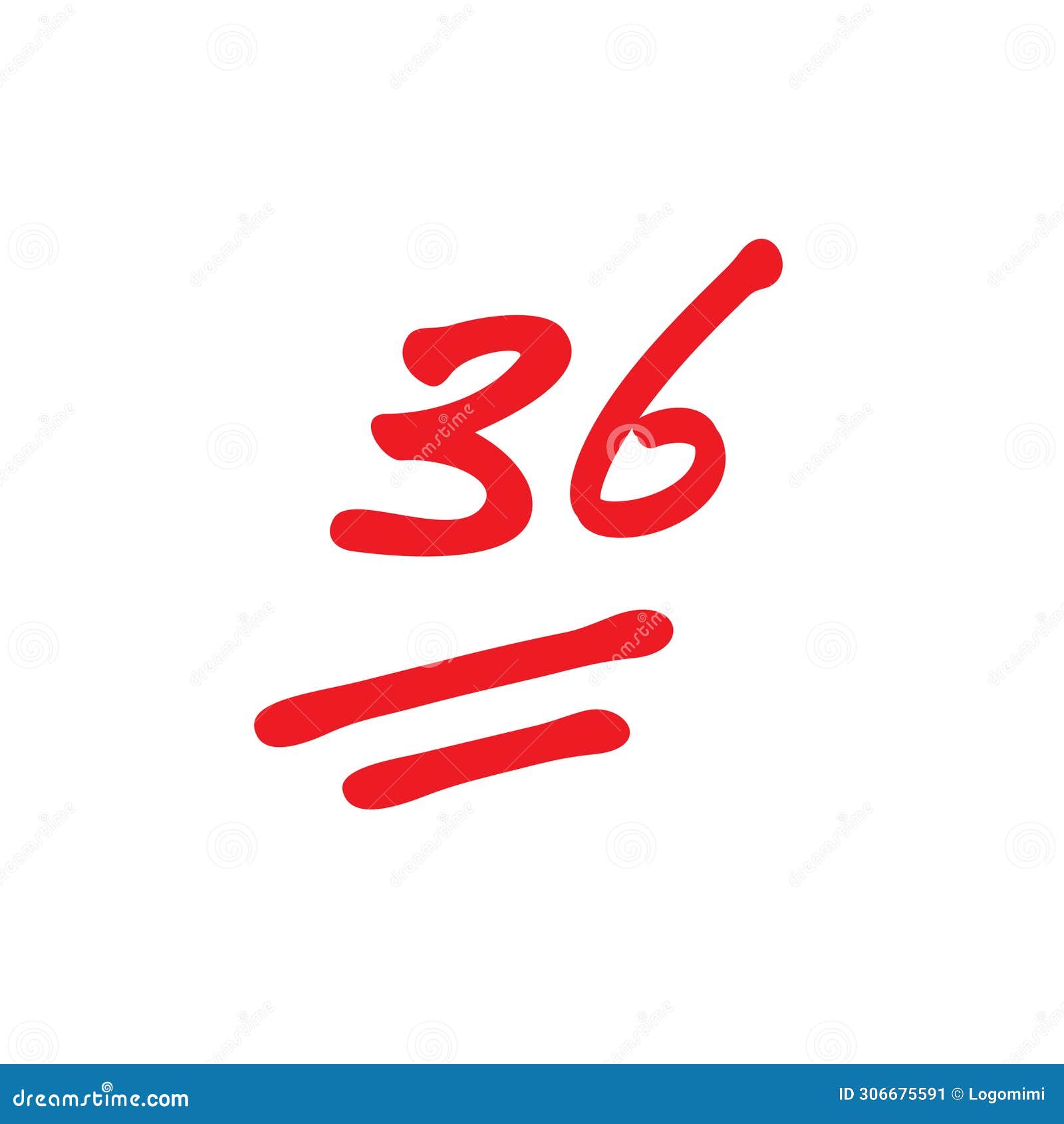 36 Points Test Score, Bad Grade Isolated on White Background, School ...