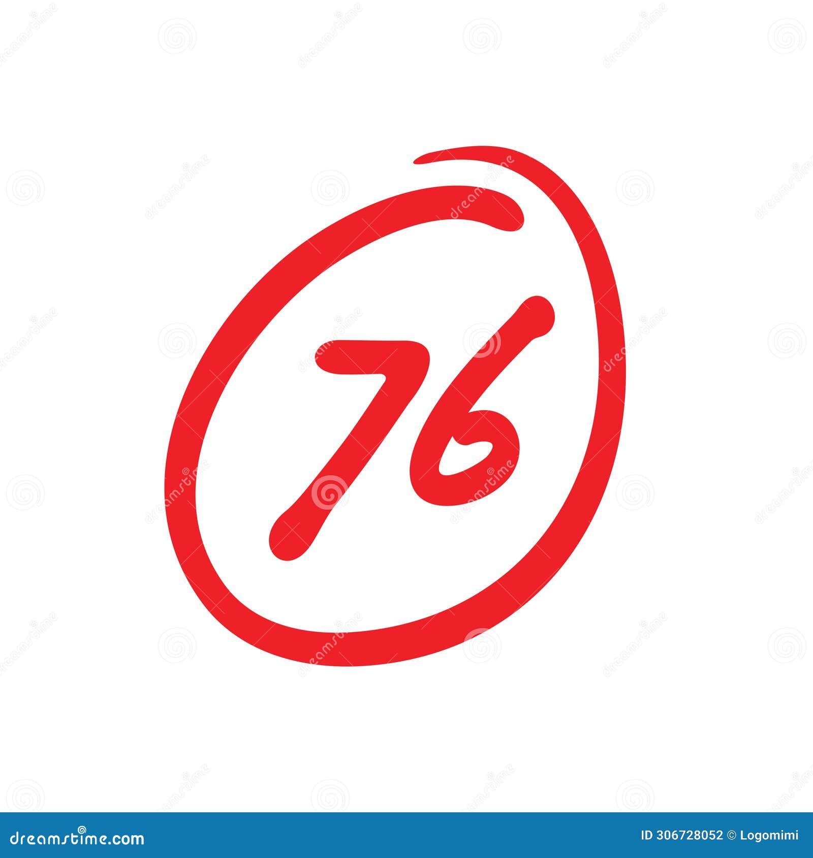 76 Points Test Score, Seventy Six Points Exam Results, Vector ...