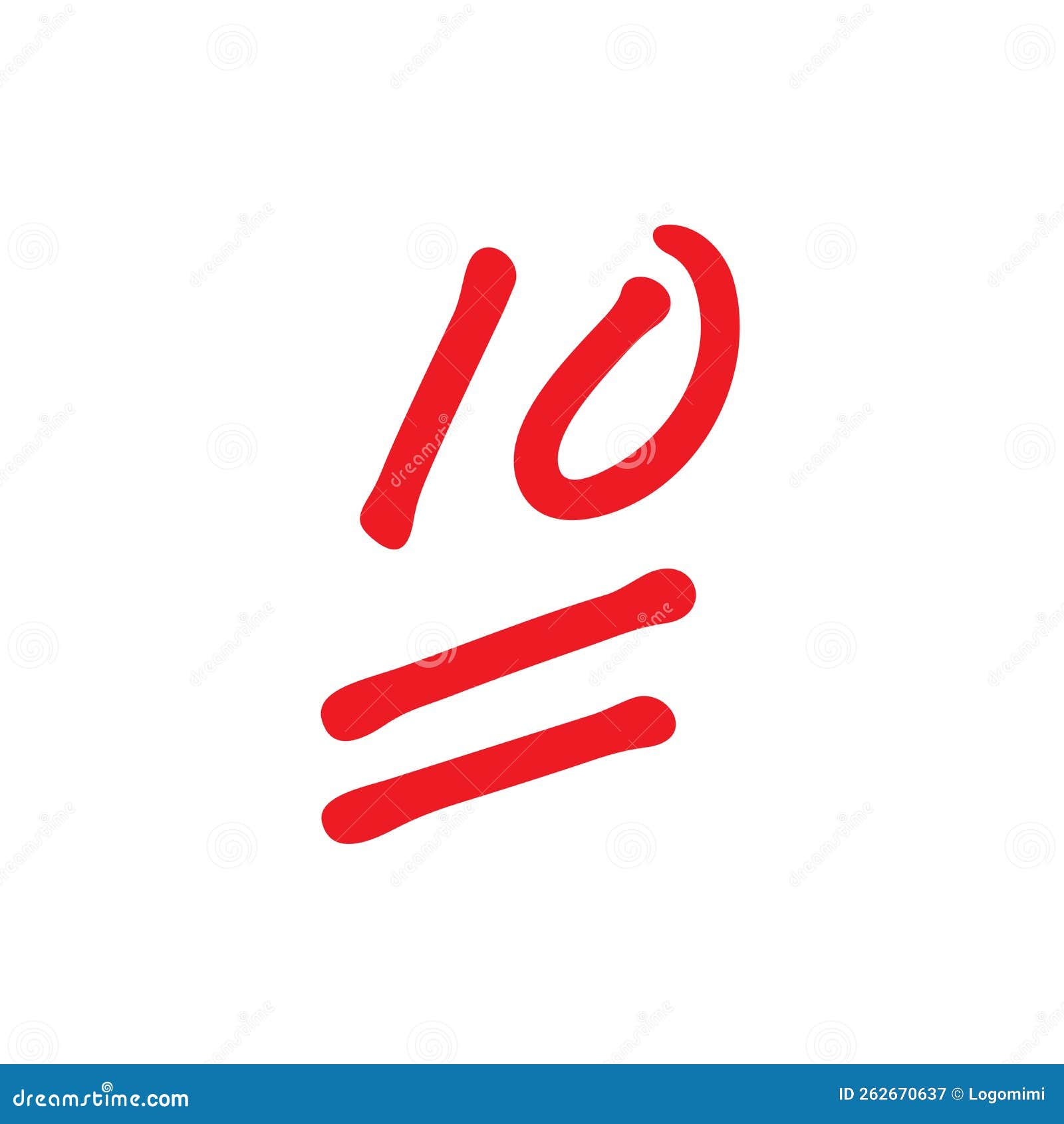 10 Points Test Score, Ten Points Grade Results, Isolated on White ...