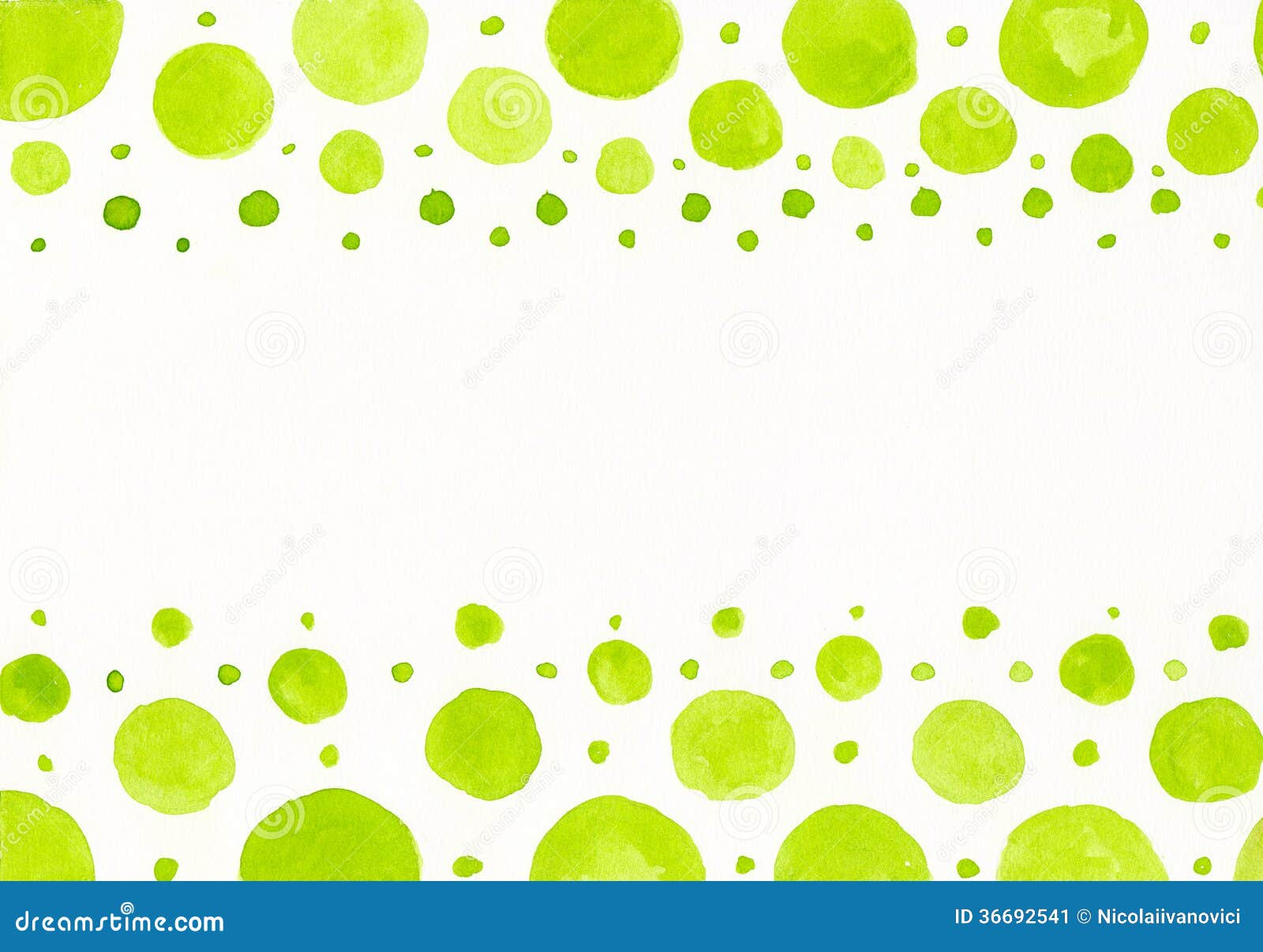 Points verts d'aquarelle illustration stock. Illustration du encre ...