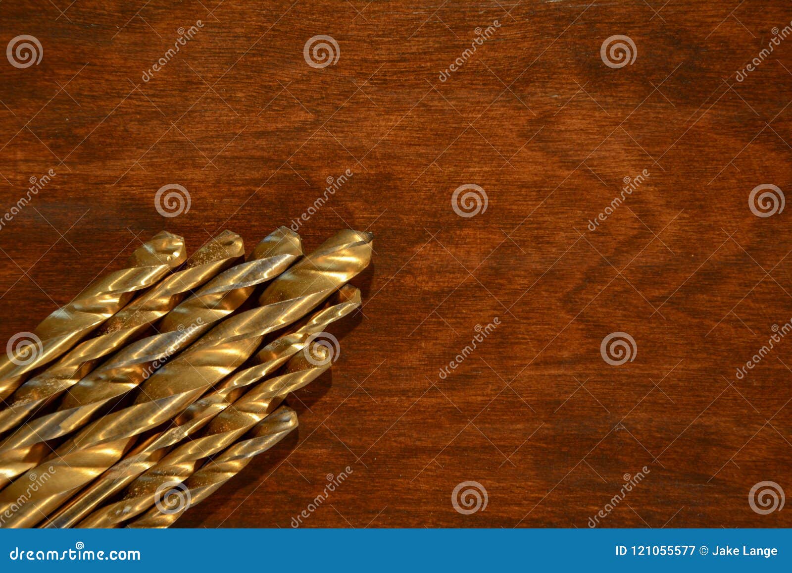 Pointy gold drill bits stock image. Image of pointy - 121055577