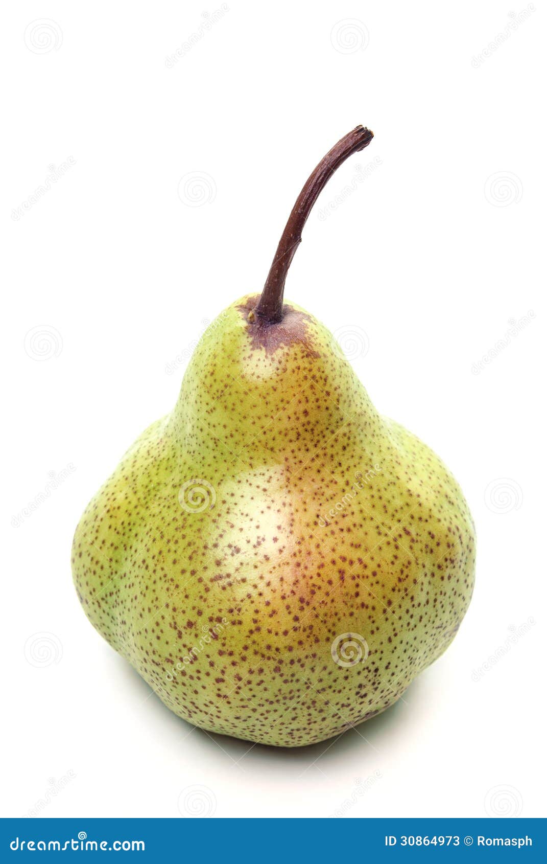 Poire Verte De Duchesse Isolaed Sur Le Blanc Image stock - Image du ...