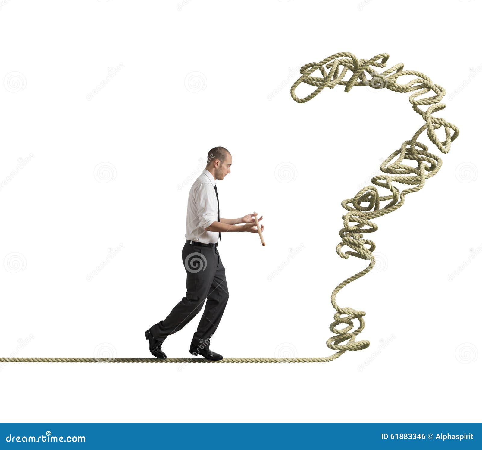Poised businessman stock photo. Image of problem, business - 61883346