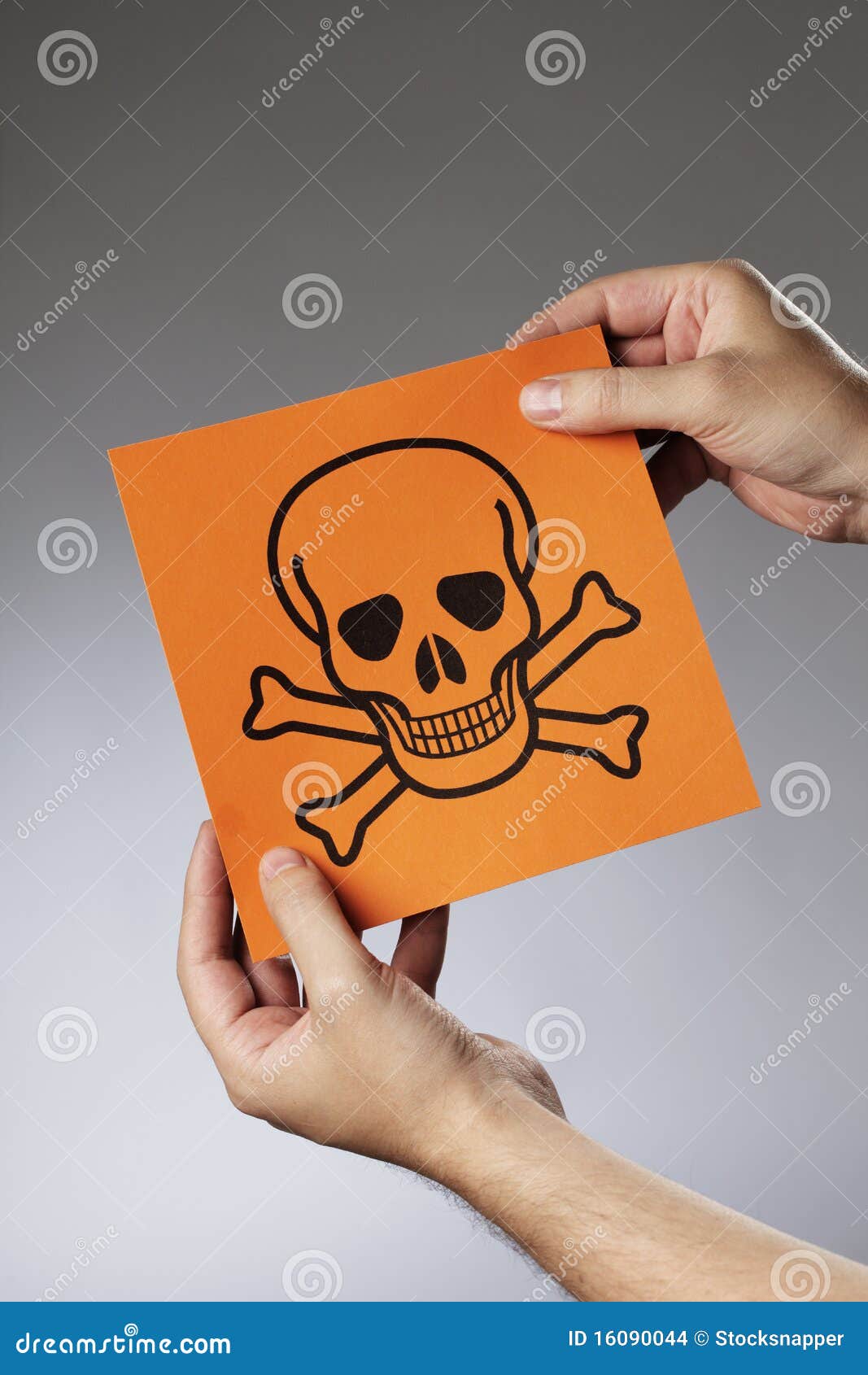 Poison stock photo. Image of hazardous, orange, crossbones - 16090044
